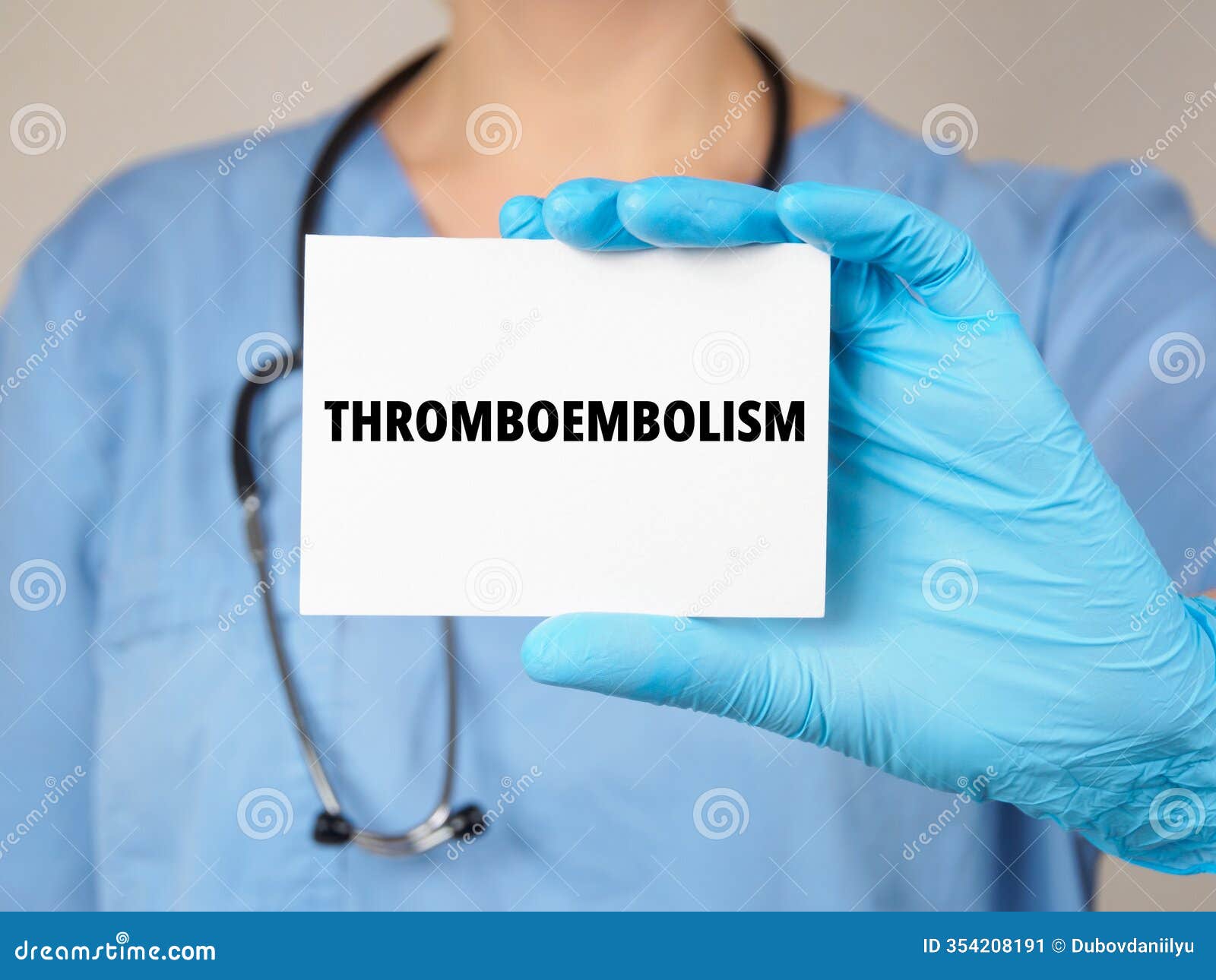 THROMBOEMBOLISM Text Title Diagnoses Medical Background Stock Image ...