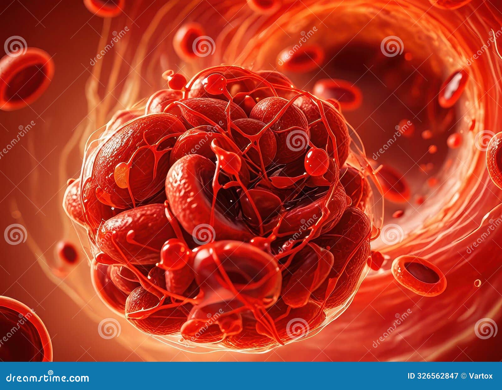 Thrombosis Explained, The Science Behind Blood Clots Royalty-Free Stock ...