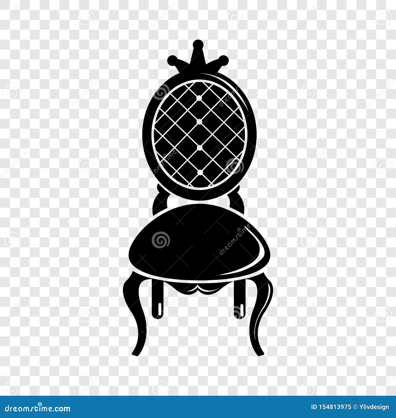 Throne Icon, Simple Black Style Stock Vector - Illustration of royalty ...