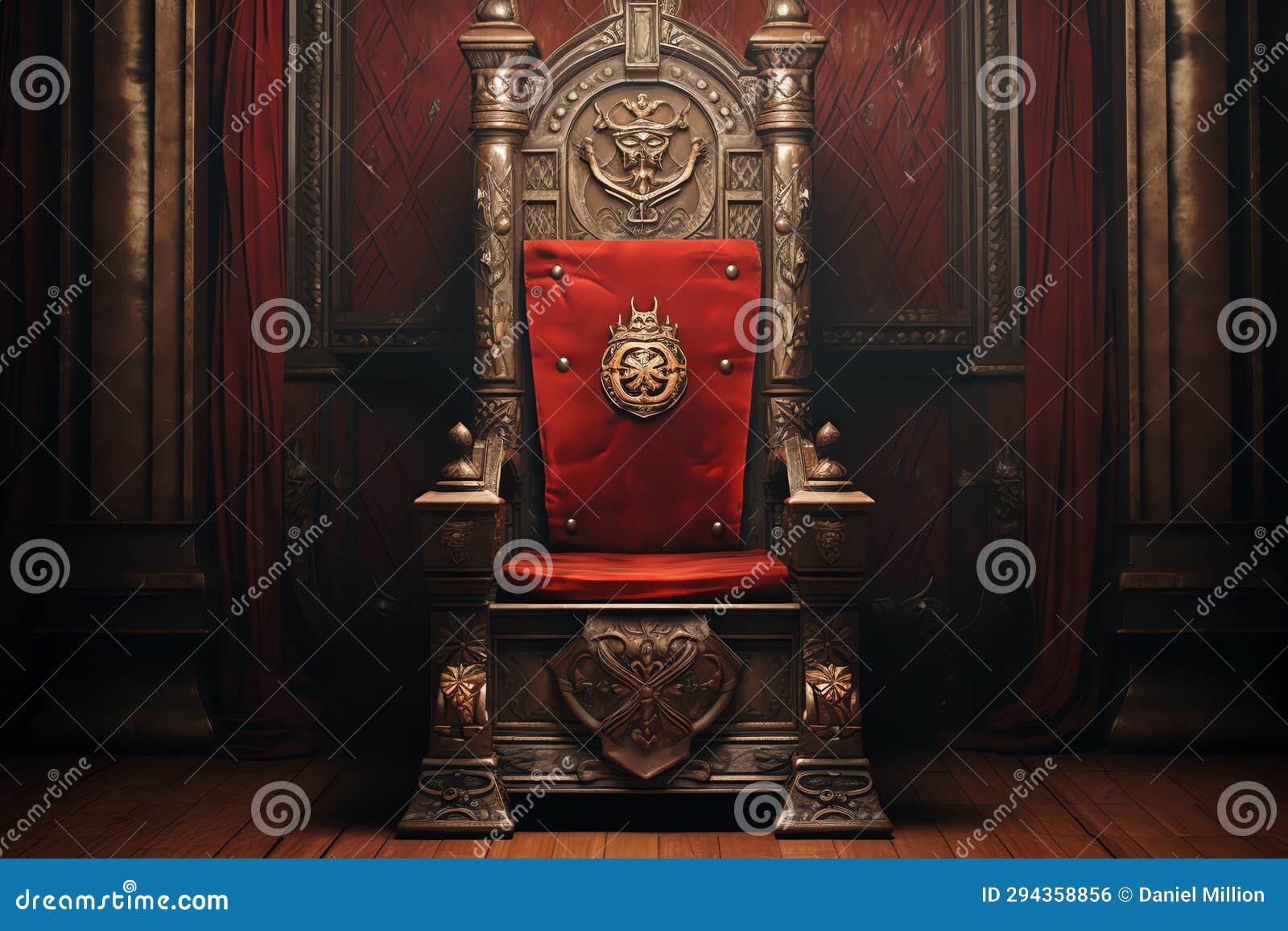 Throne Medieval Fantasy Photo Stock Illustration - Illustration of ...