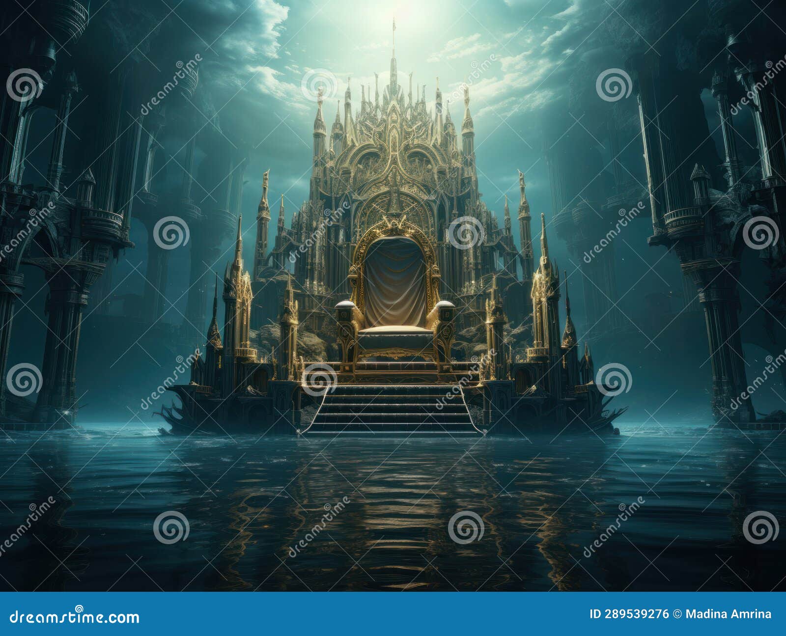 Throne on the Water. a Beautiful Throne. Stock Photo - Image of seat ...