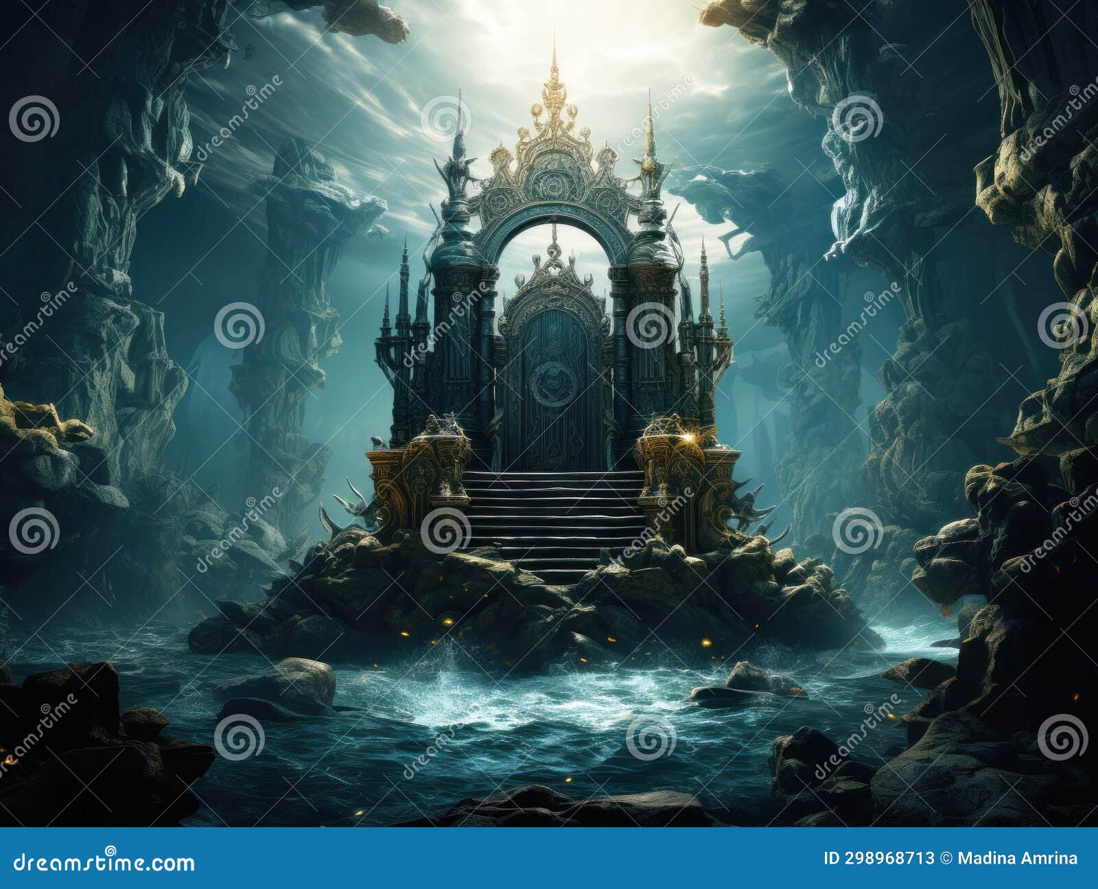 Throne on the Water. a Beautiful Throne. Stock Image - Image of ...