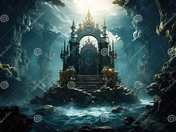 Throne on the Water. a Beautiful Throne. Stock Image - Image of ...
