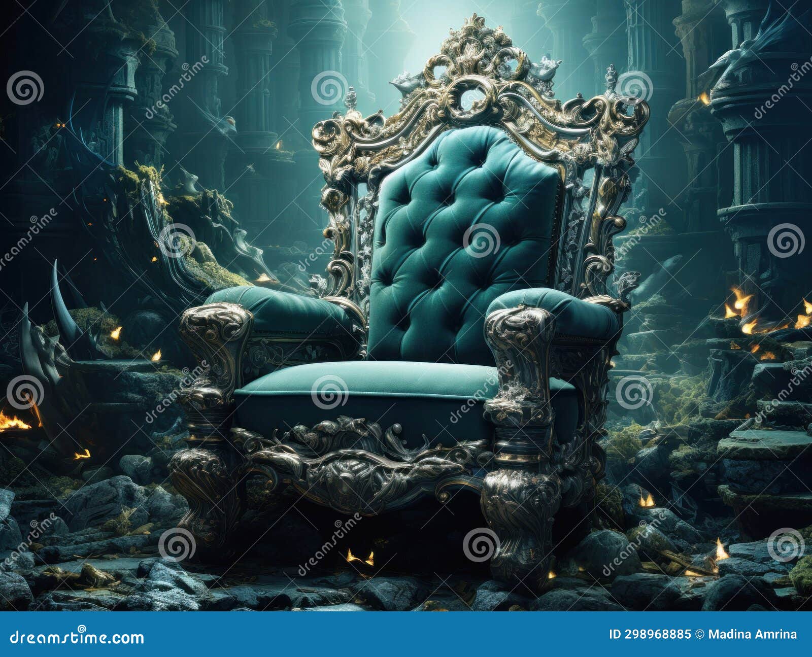 Throne on the Water. a Beautiful Throne. Stock Image - Image of ...