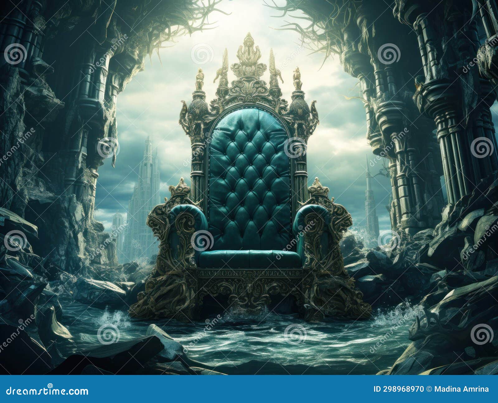 Throne on the Water. a Beautiful Throne. Stock Photo - Image of style ...