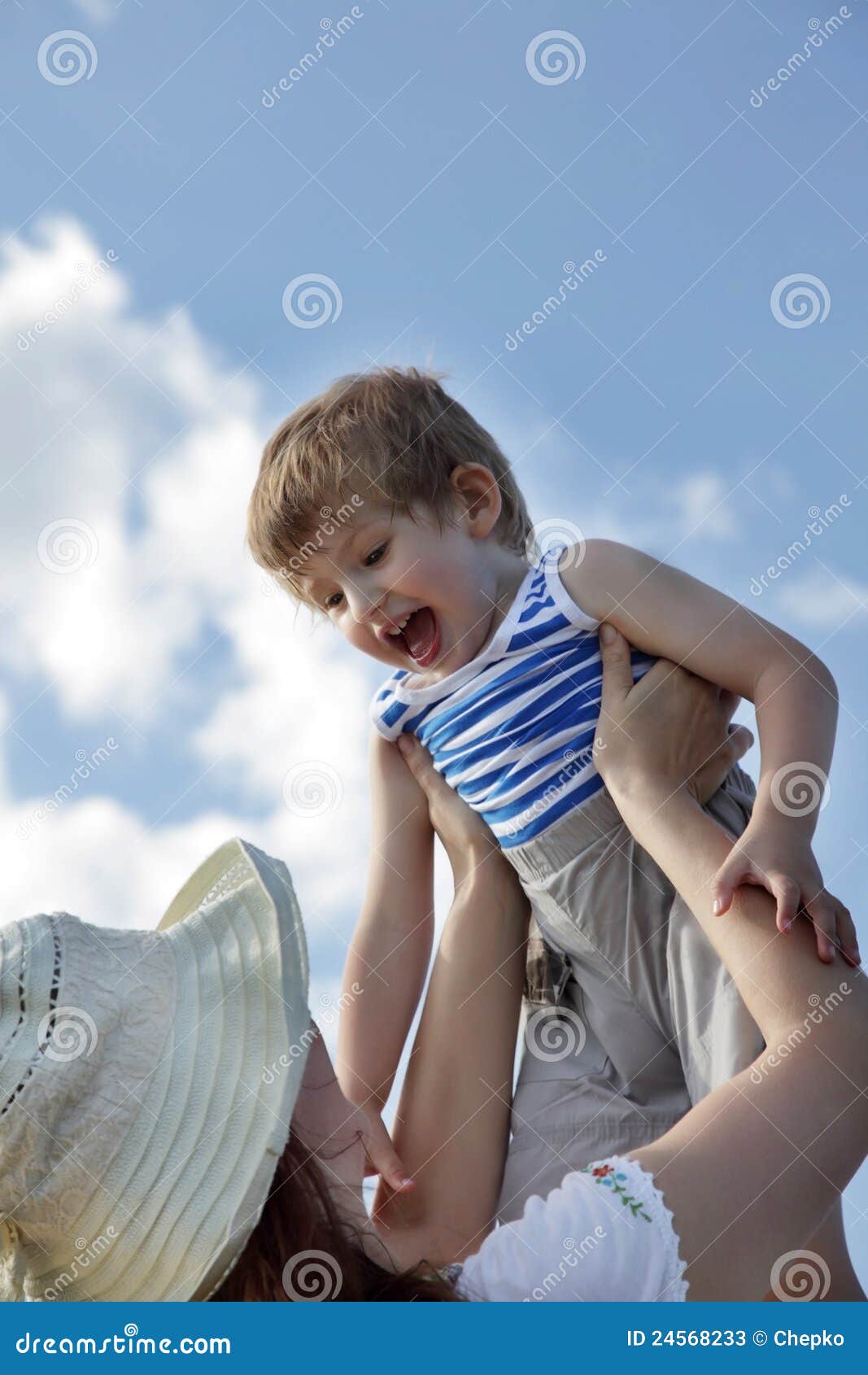 Throw a child stock image. Image of color, playful, bonding - 24568233