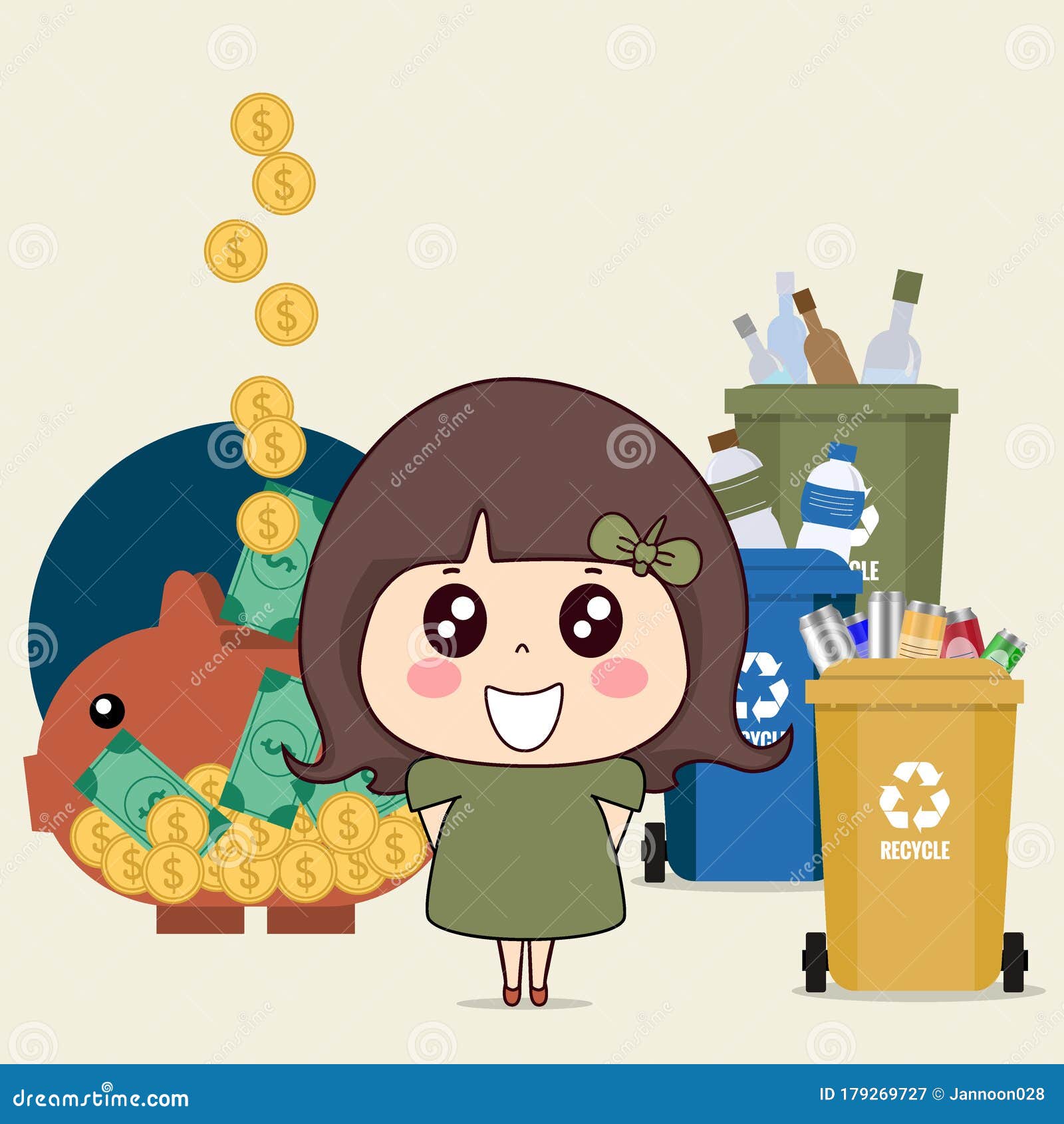 Throw Garbage in Place. ECO FRIENDLY. Ecology Concept Stock Vector ...