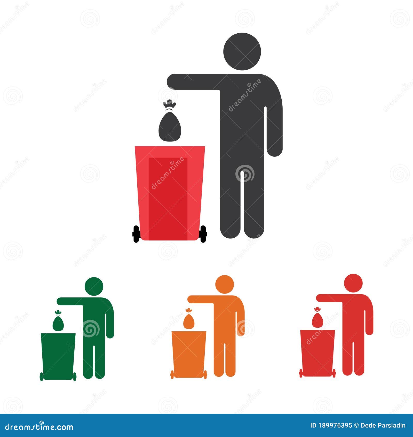 Throw garbage in the trash stock vector. Illustration of rubbish ...