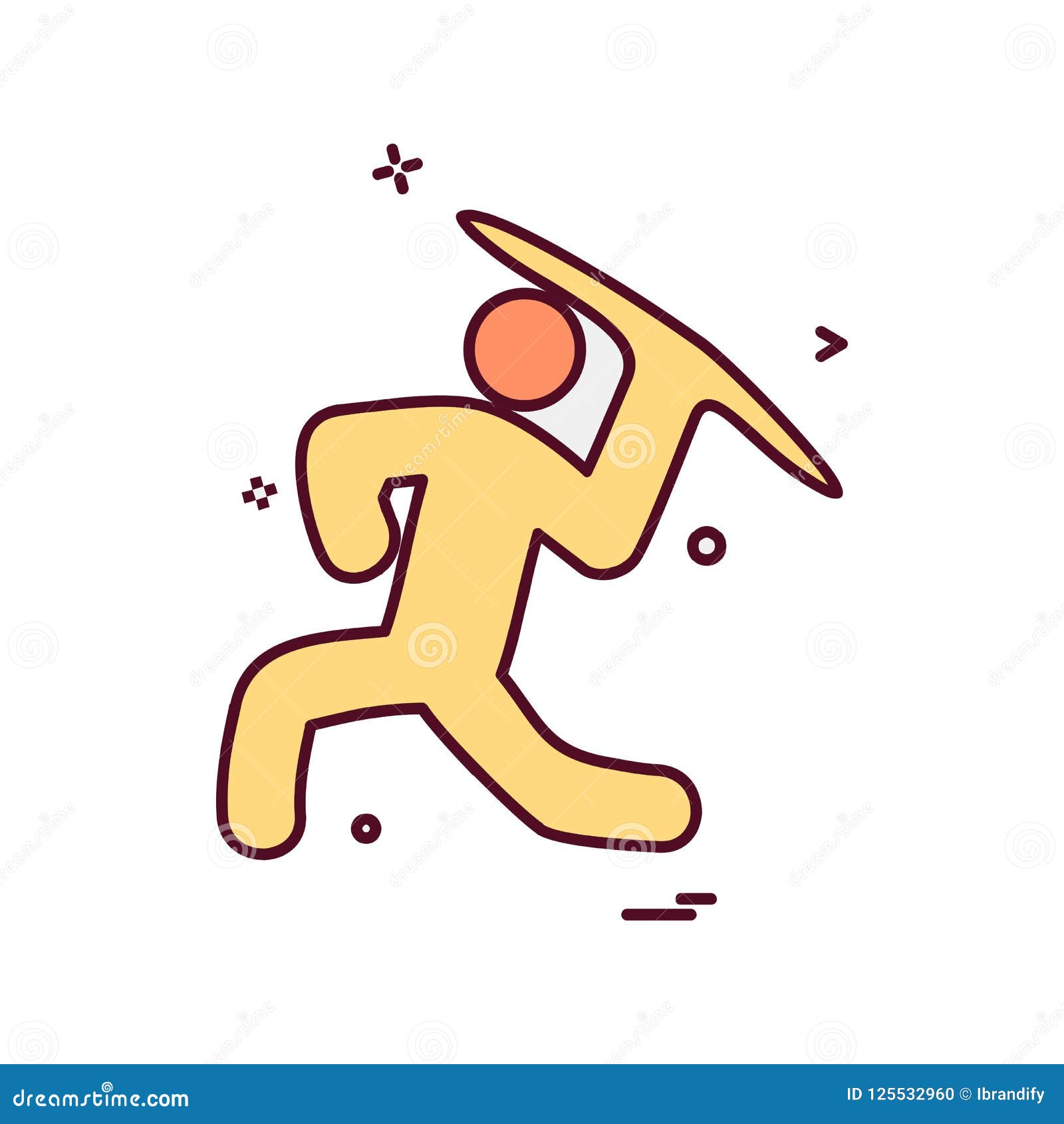 Throw icon design vector stock vector. Illustration of garbage - 125532960