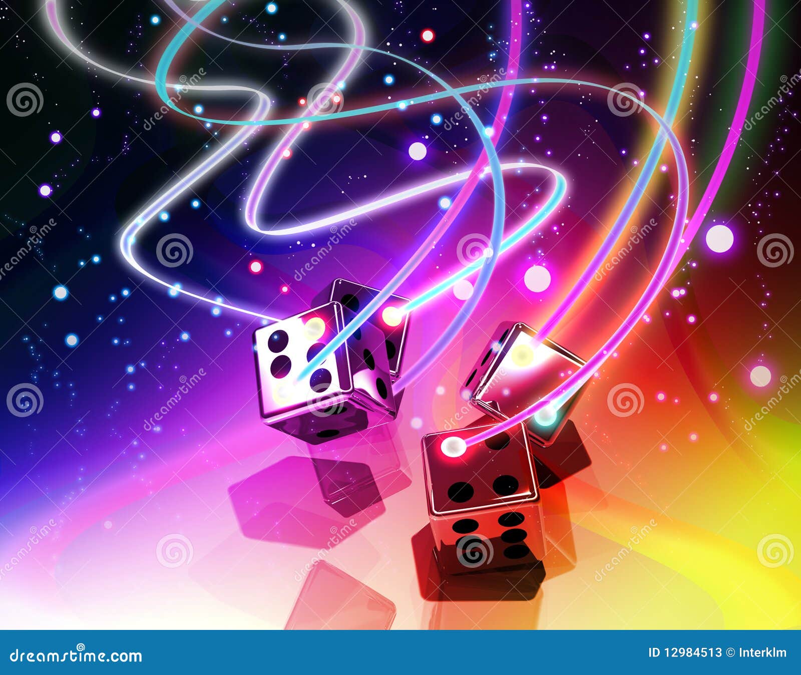 Throw playing bones stock illustration. Illustration of gamble - 12984513