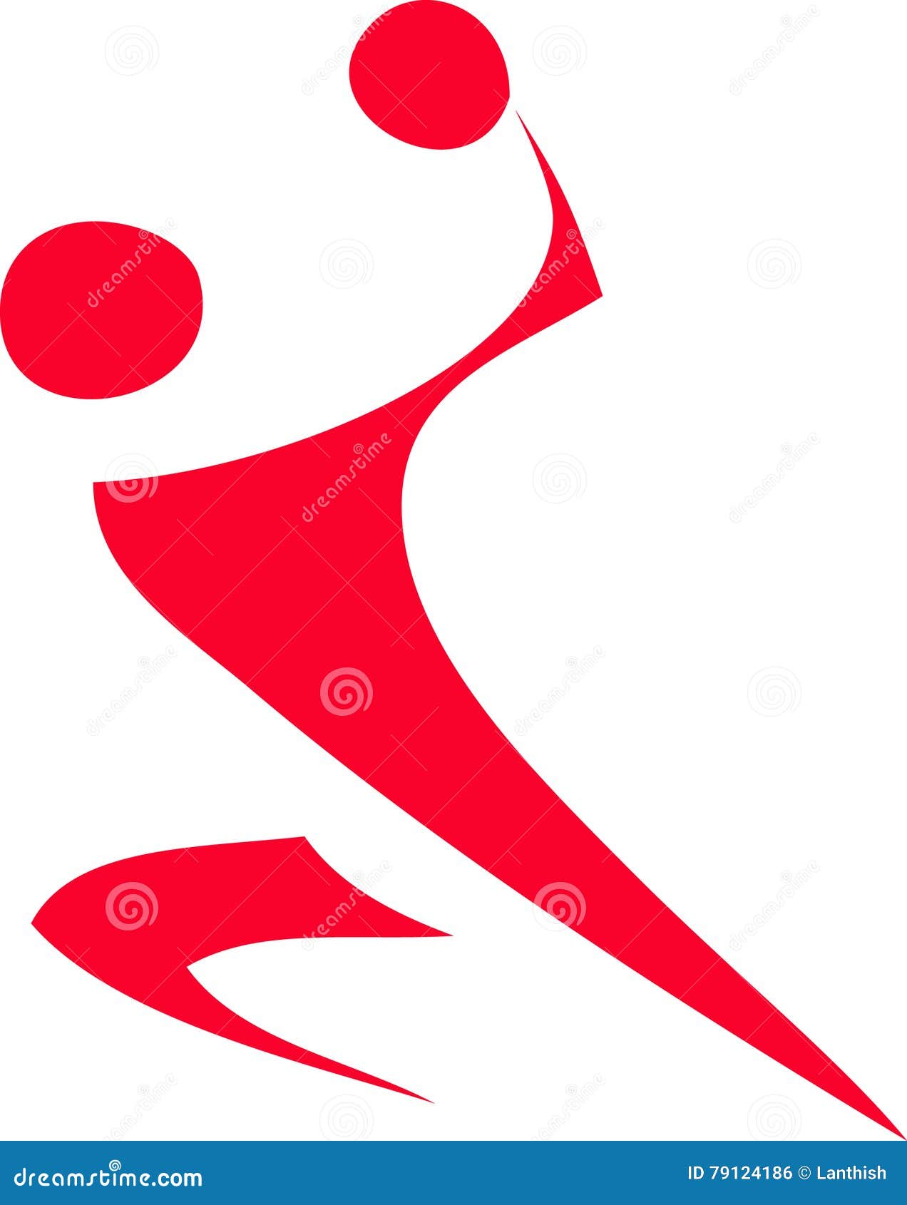 Throwball stock vector. Illustration of fitness, vector - 79124186