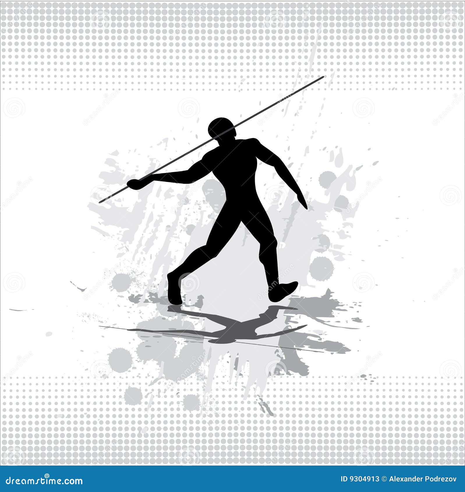 Thrower spears. Vector. stock vector. Illustration of throwing - 9304913