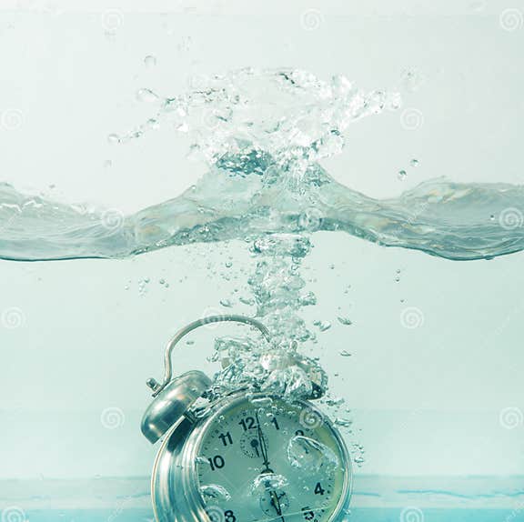 Throwing Alarm Clock in the Aquarium Stock Image - Image of nature ...
