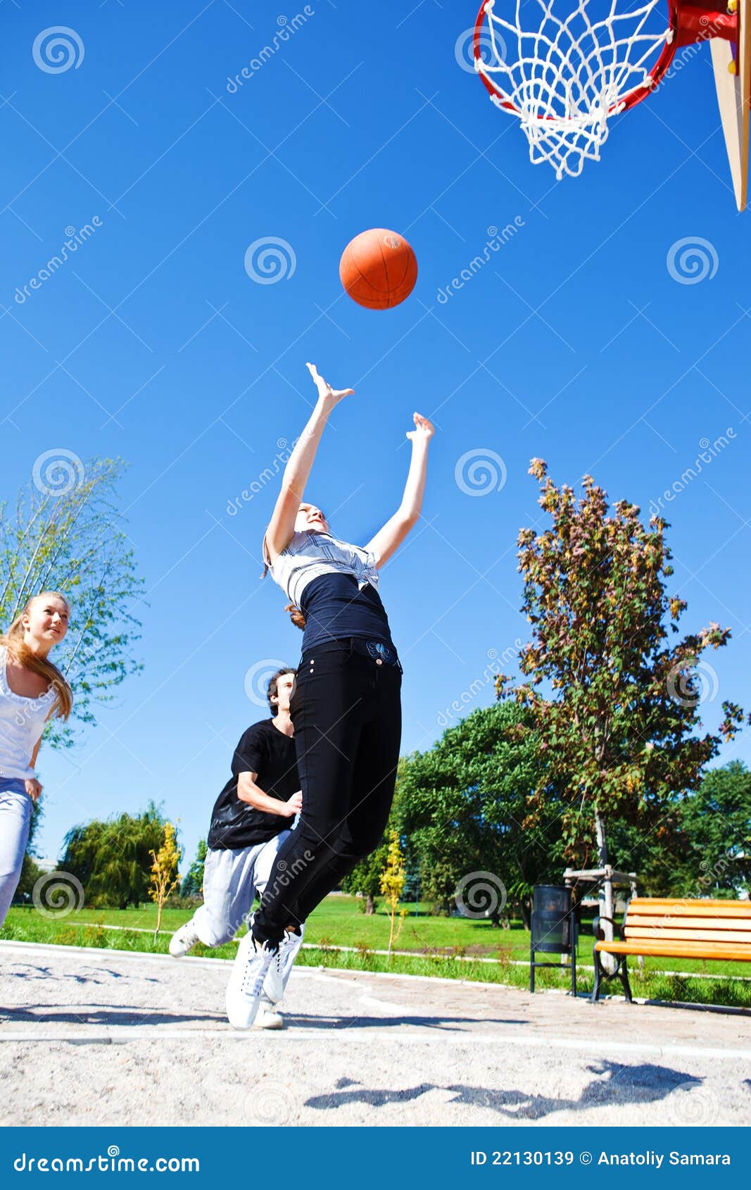 Throwing ball stock image. Image of hoop, backboard, jump - 22130139
