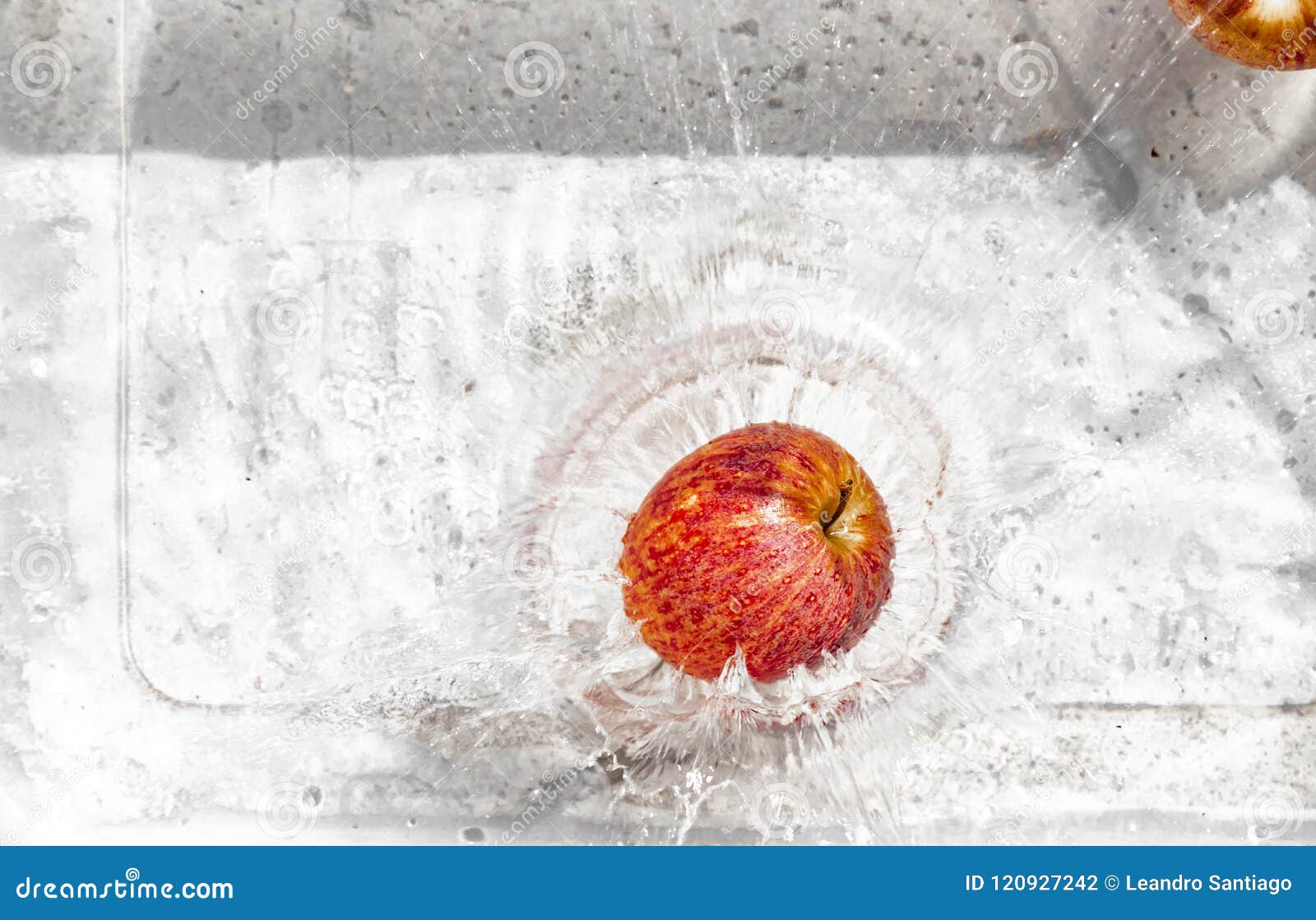 Throwing Apples Red into the Water Stock Photo - Image of apples, fruit ...