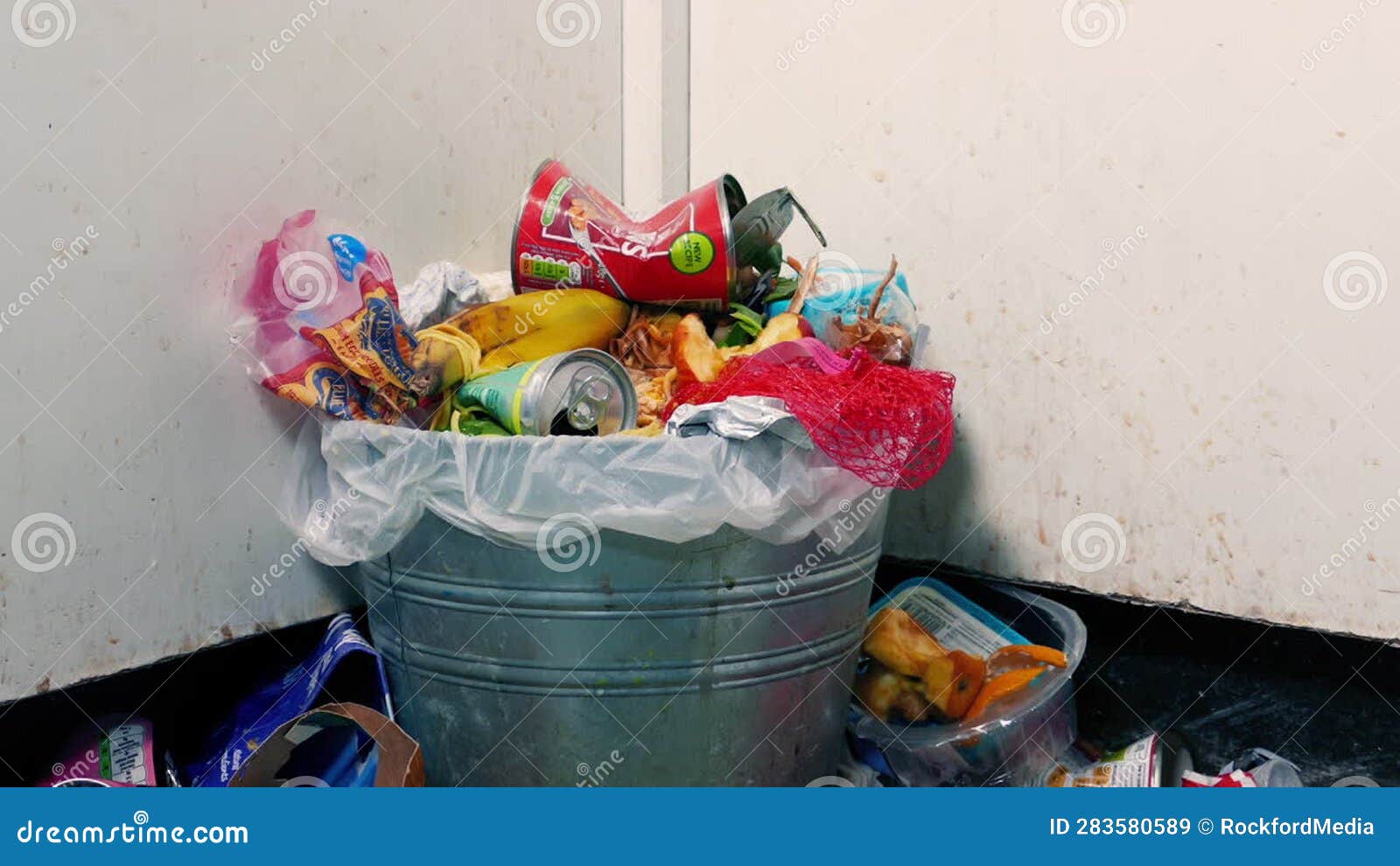 Throwing Cans into Messy Pile Trash Can Stock Video - Video of rubbish ...