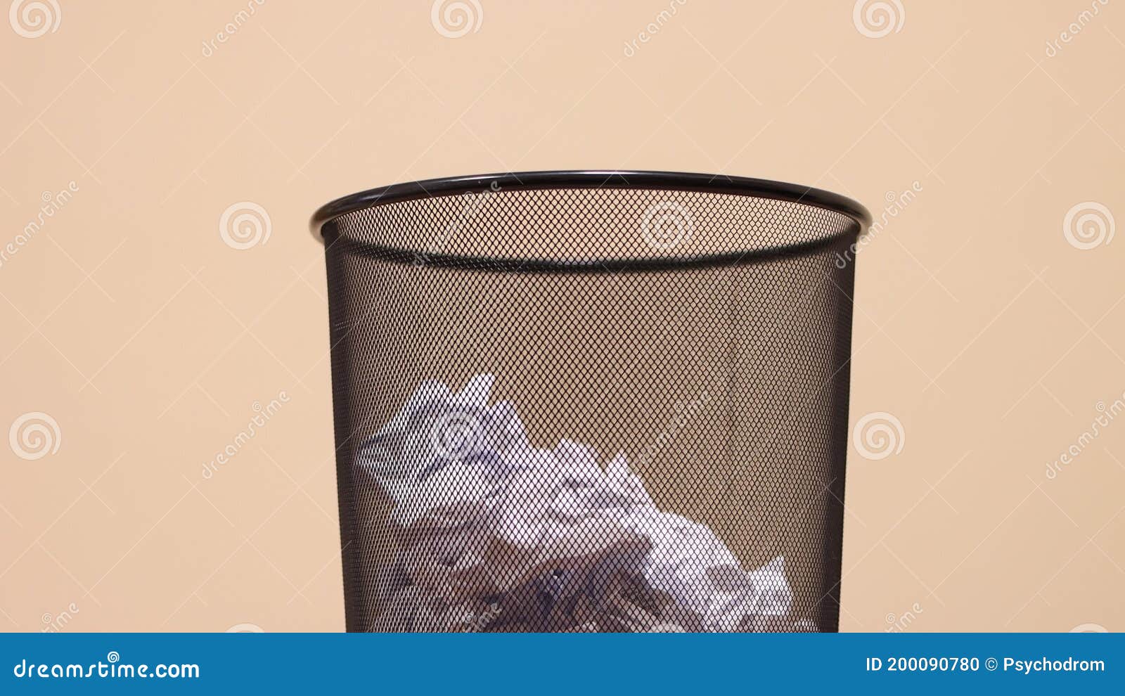 Throwing Crumpled Paper in the Trash Bin. Stock Footage - Video of ...