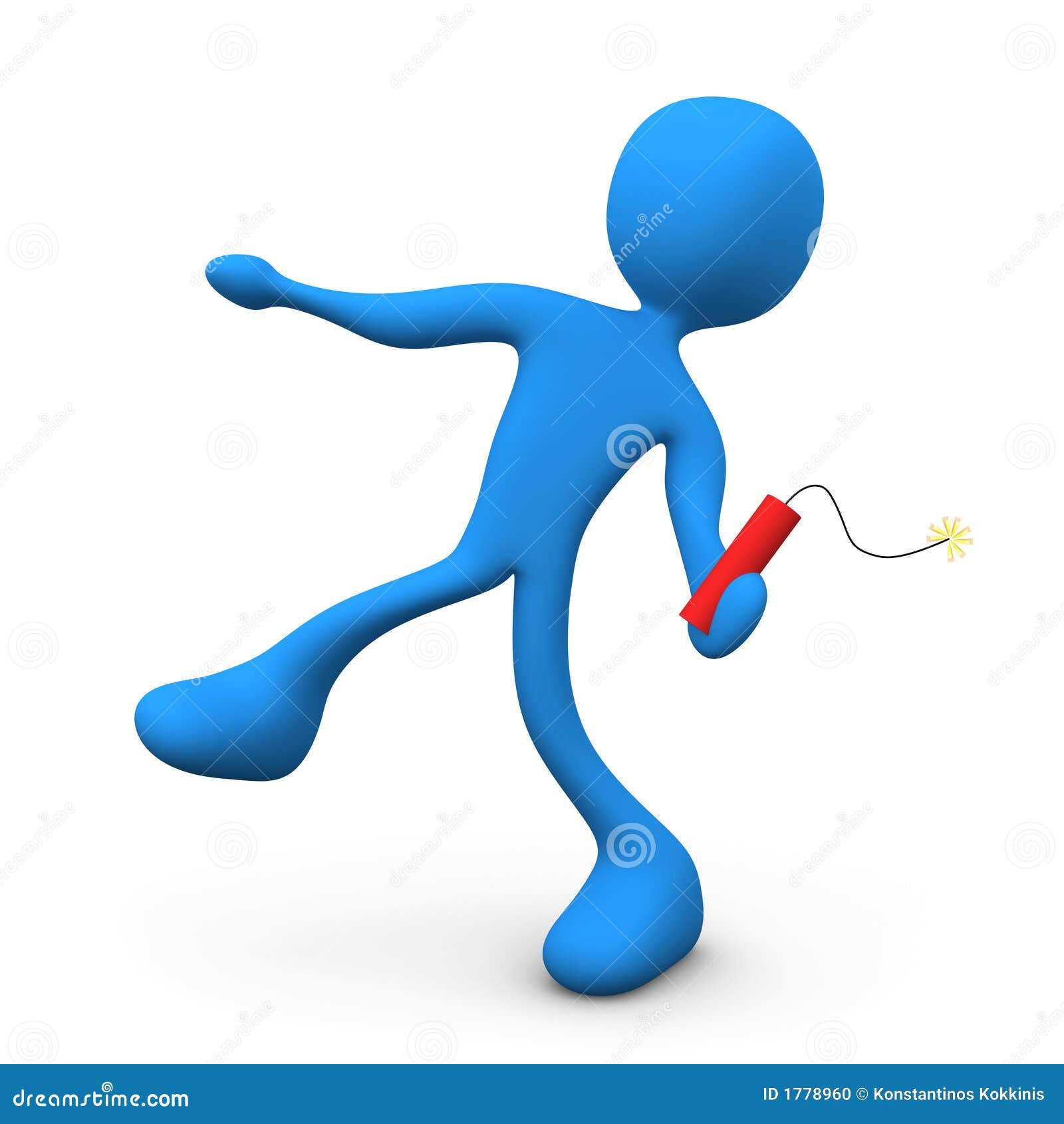 Throwing dynamite stock illustration. Illustration of cartoon - 1778960