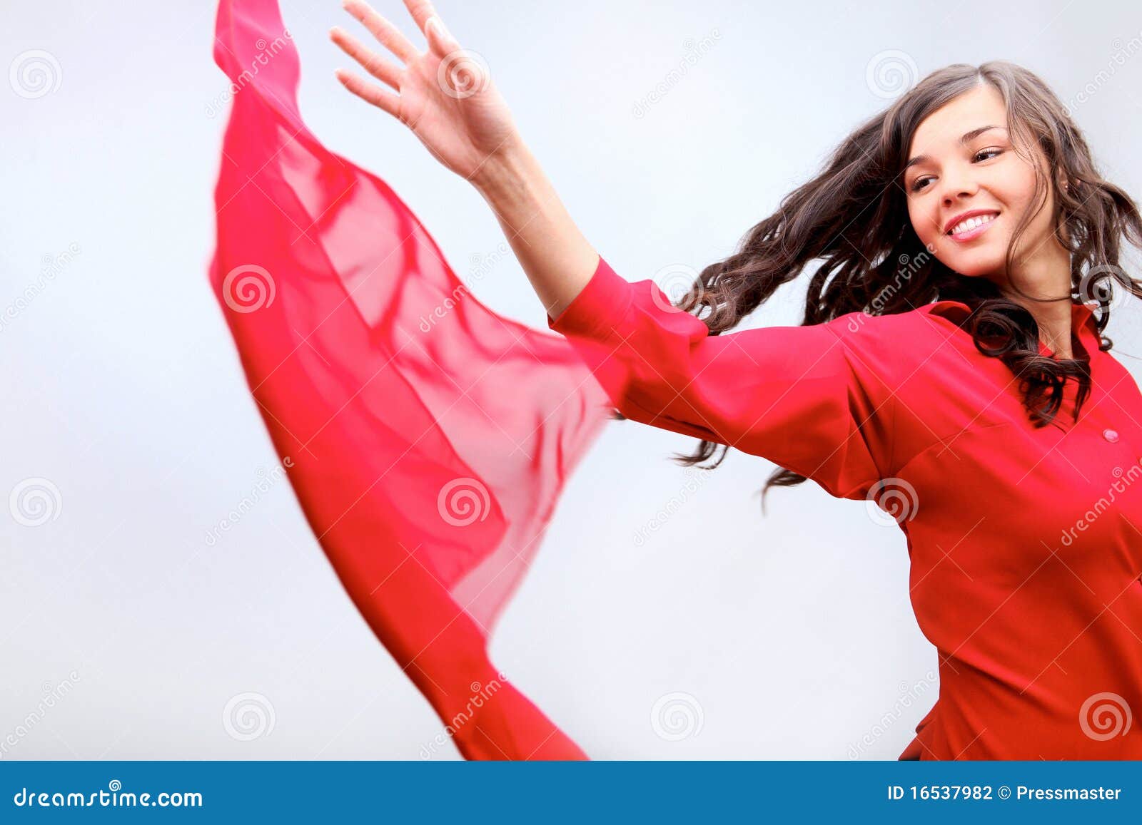 Throwing a fabric stock photo. Image of adult, cheerful - 16537982
