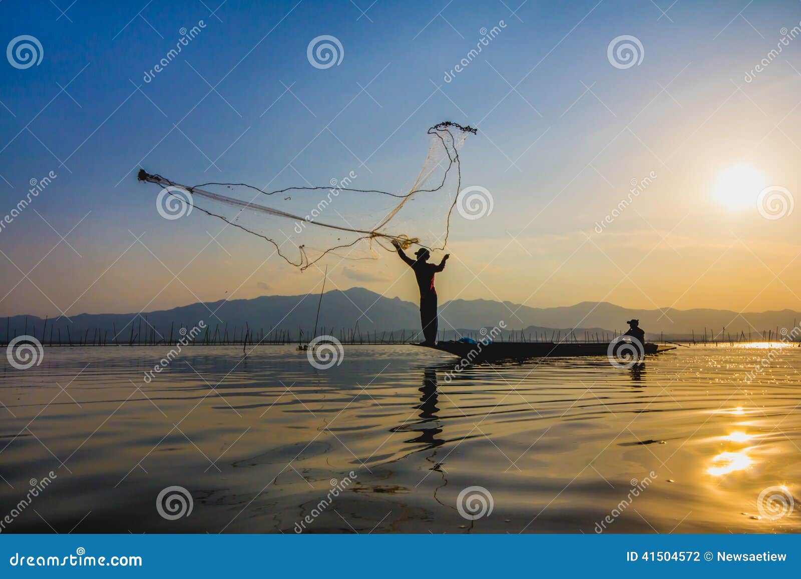 Throwing fishing stock photo. Image of catch, moment - 41504572