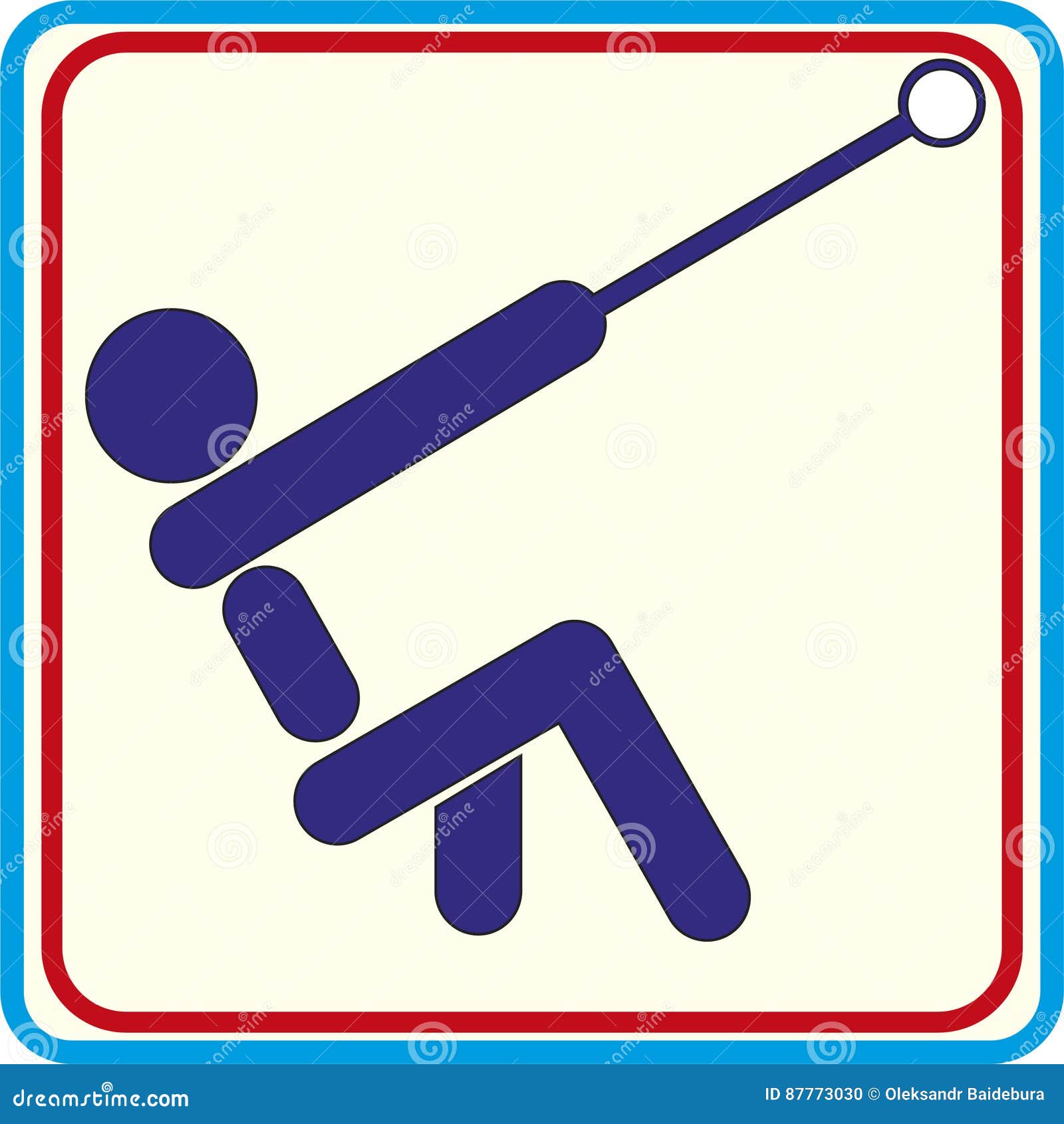 Throwing Hammer Symbol For Download. Vector Icons Print Projects. Stock ...