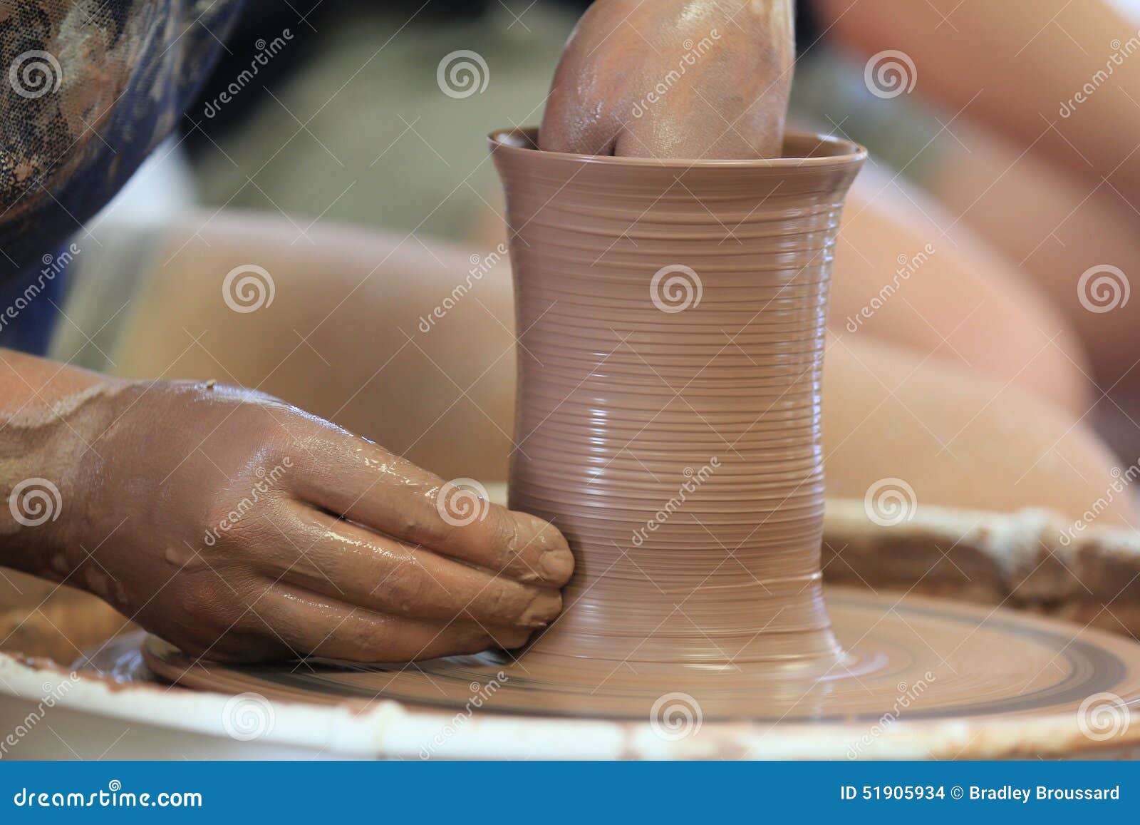 Throwing/Making Pottery stock photo. Image of clay, lifting - 51905934