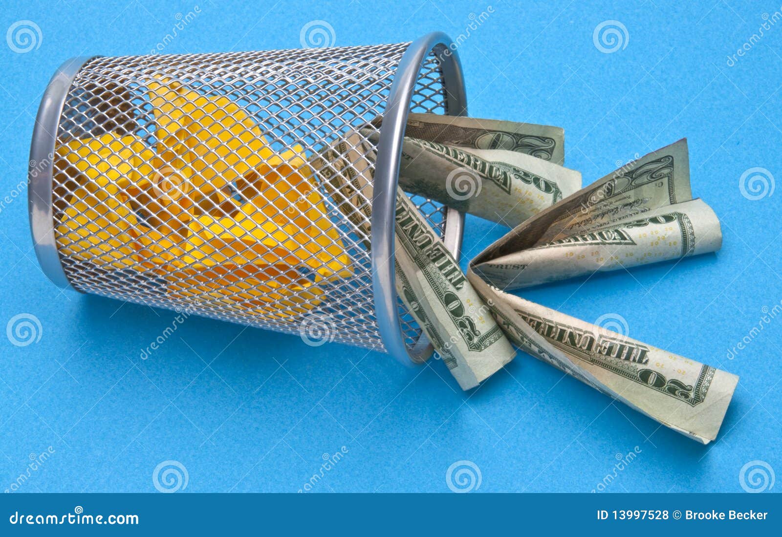 Throwing Money Away stock photo. Image of trash, money - 13997528