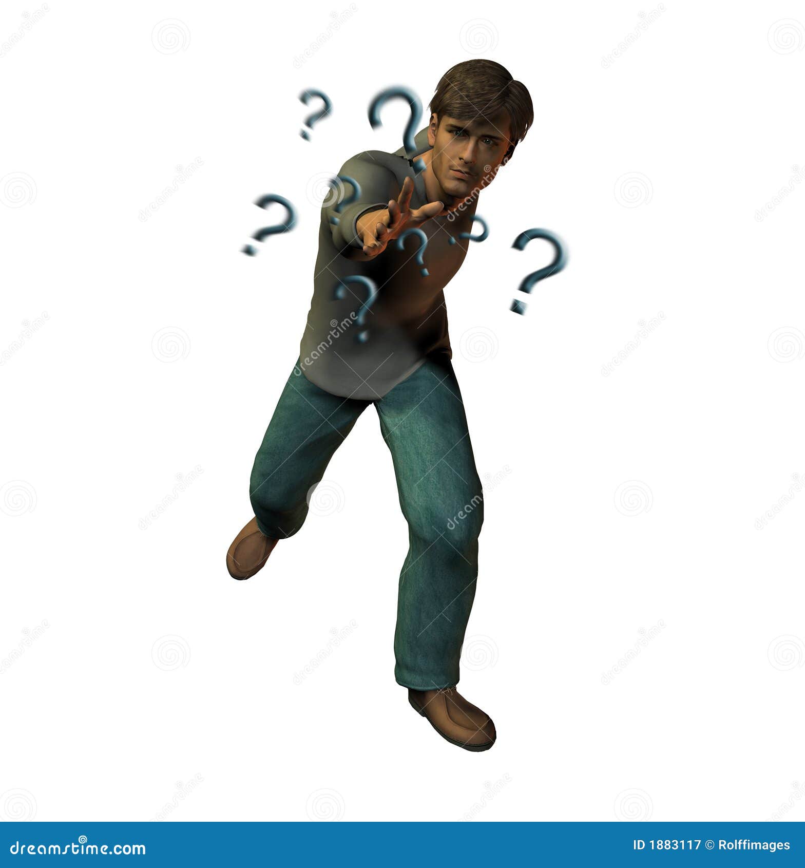 Throwing out questions stock illustration. Illustration of require ...