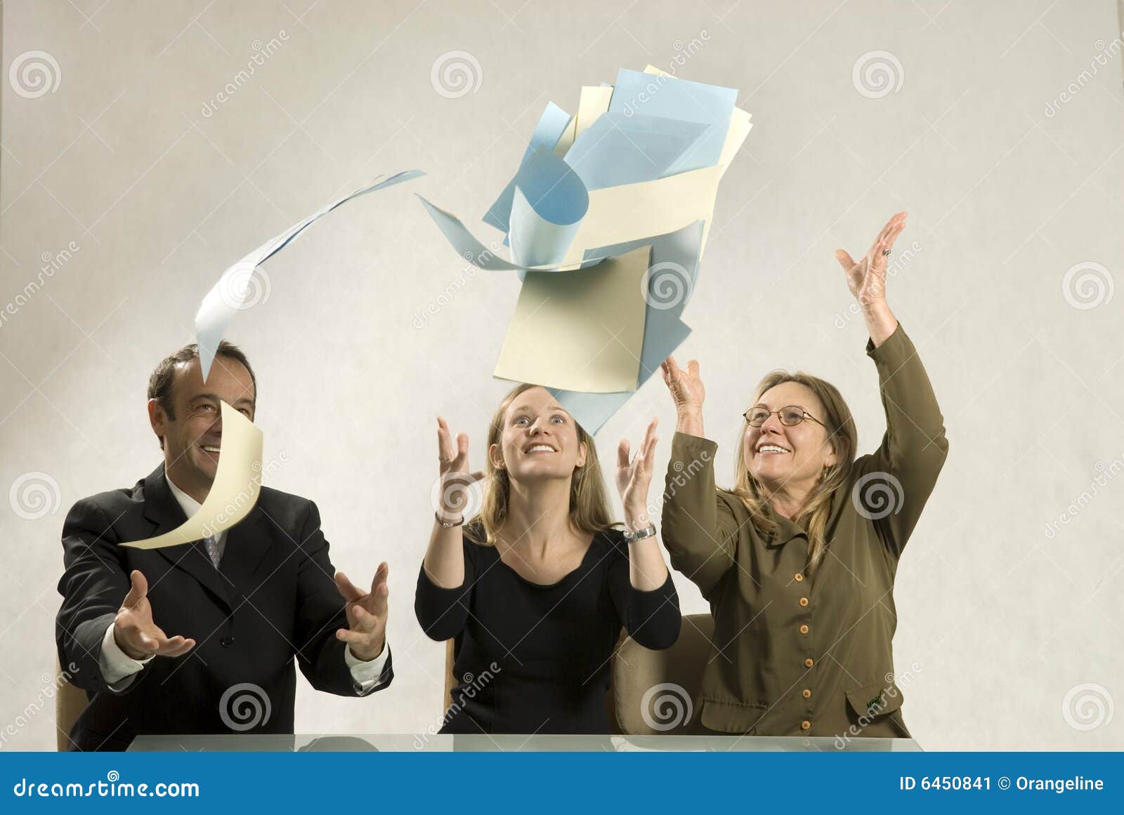 Throwing Paper in the Air stock image. Image of chair - 6450841