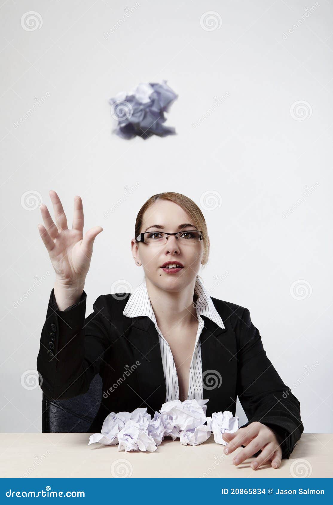 Throwing paper ball stock photo. Image of idea, corporate - 20865834