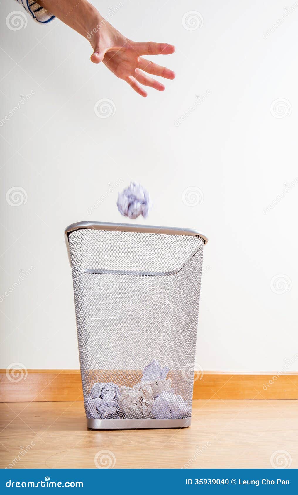 Throwing Of Paper Ball By Hand Stock Photo - Image of dispose, game ...