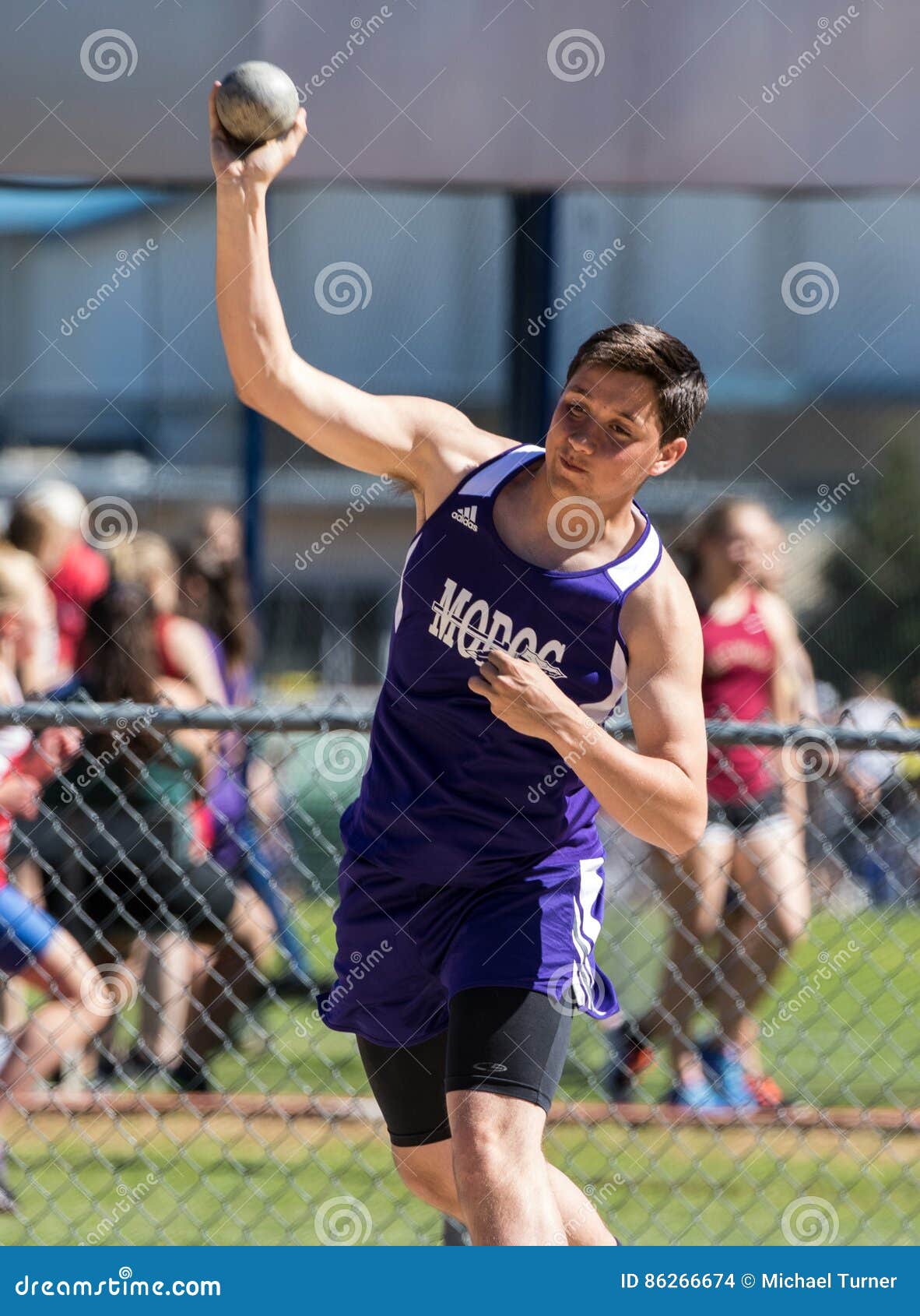 Throwing the Shot editorial stock image. Image of athlete - 86266674