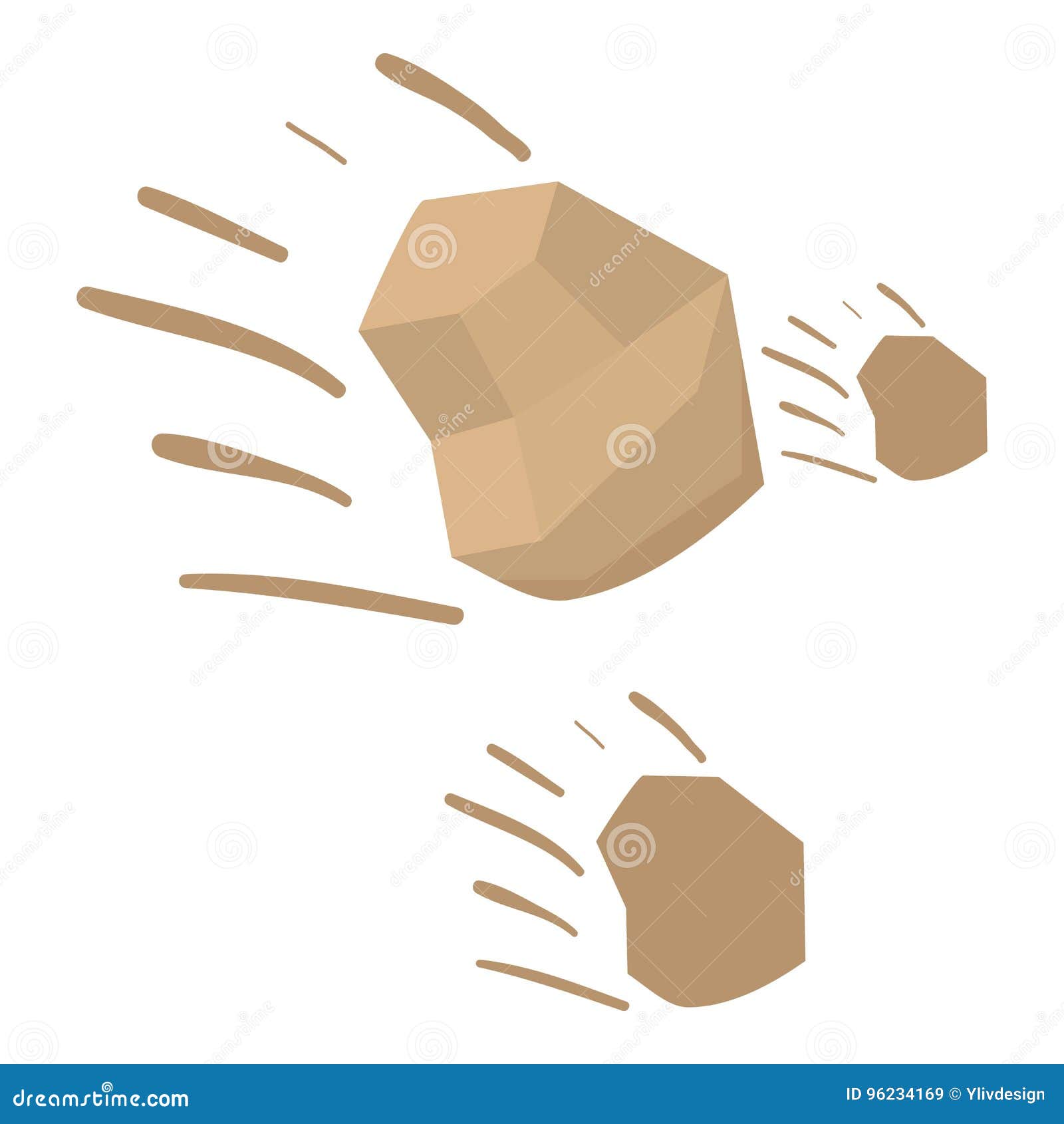 Throwing Stones Icon, Cartoon Style Stock Vector - Illustration of ...
