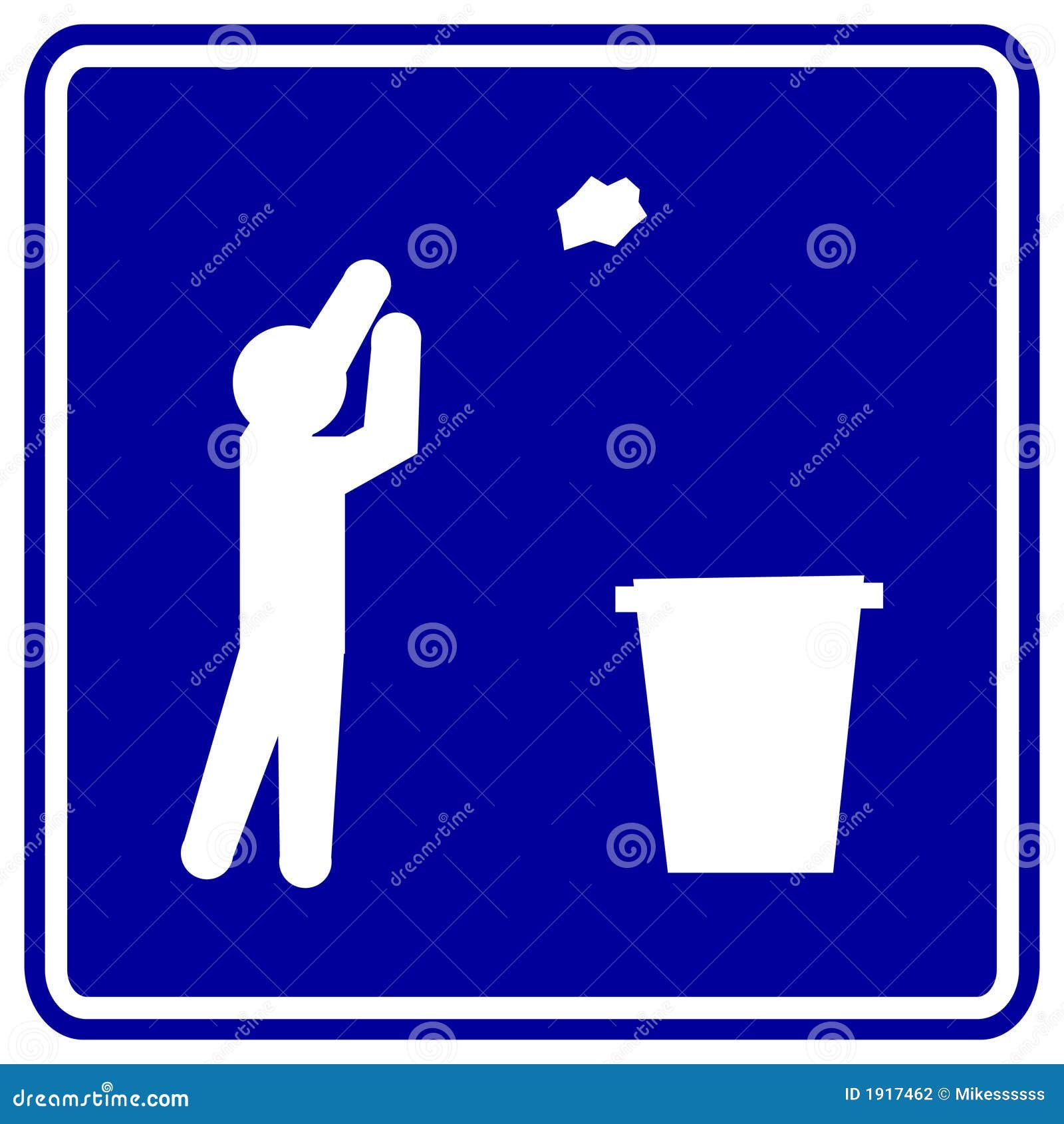 Throwing trash vector sign stock vector. Illustration of disposable ...
