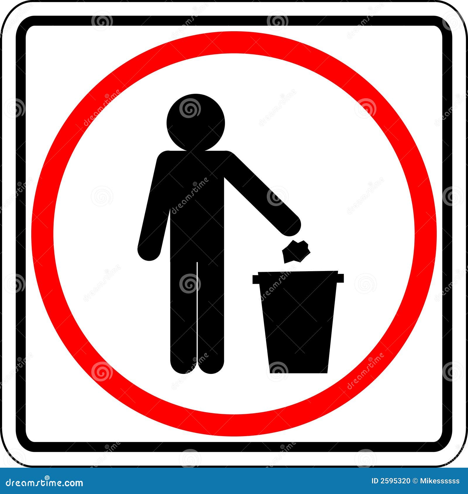 Throwing Trash Vector Sign Stock Photo - Image: 2595320 Throwing Trash Vector Sign Stock Photo - Image: 2595320