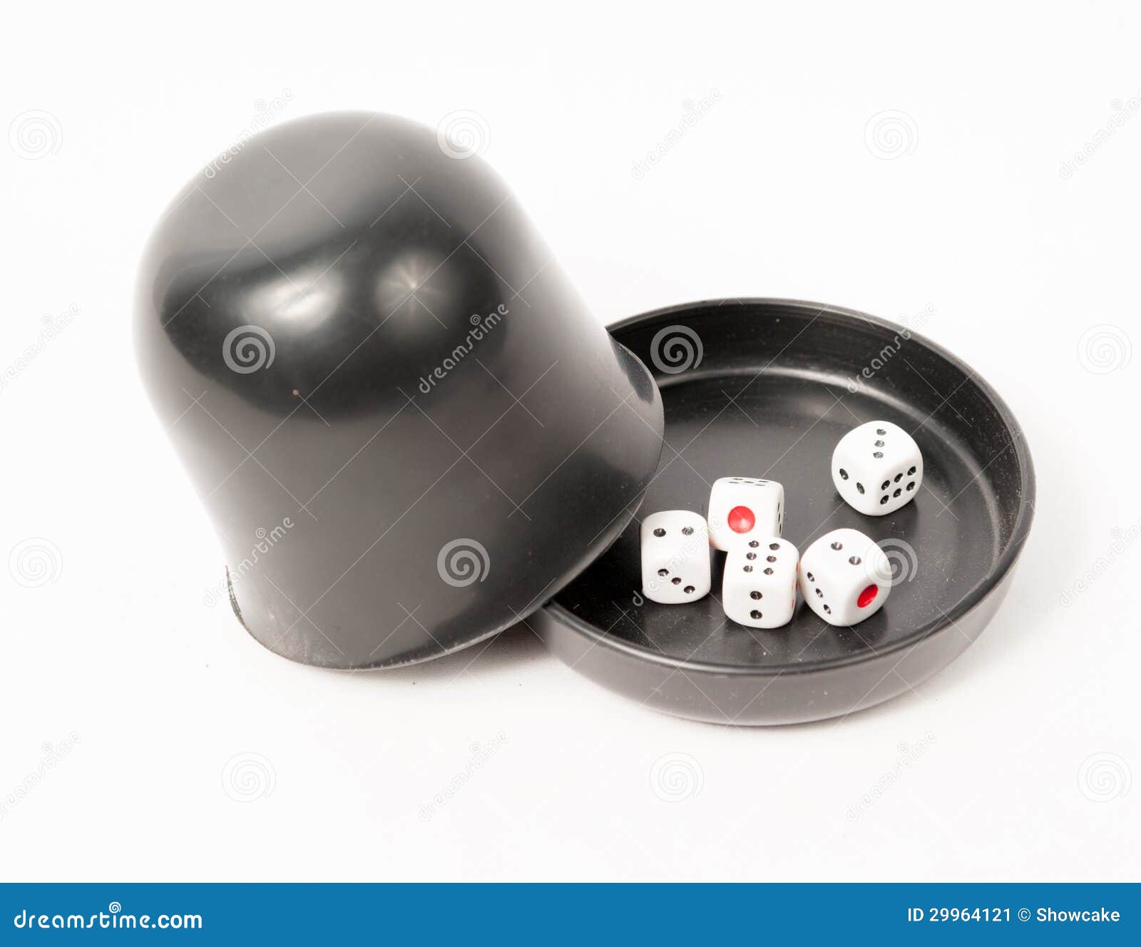 Thrown Dice Isolated on White Background Stock Image - Image of leisure ...