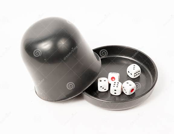 Thrown Dice Isolated on White Background Stock Image - Image of leisure ...