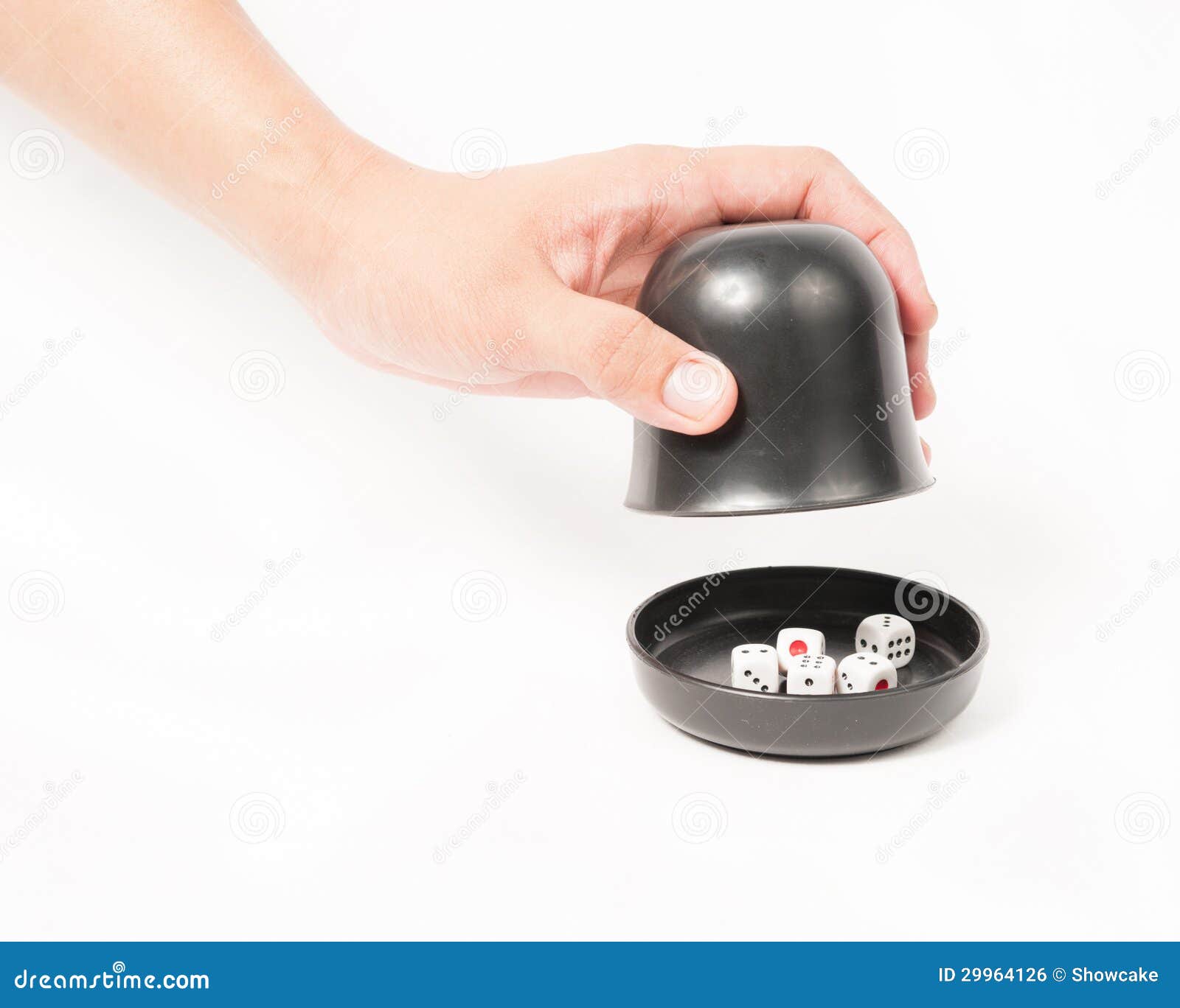 Thrown Dice Isolated on White Background Stock Photo - Image of casino ...