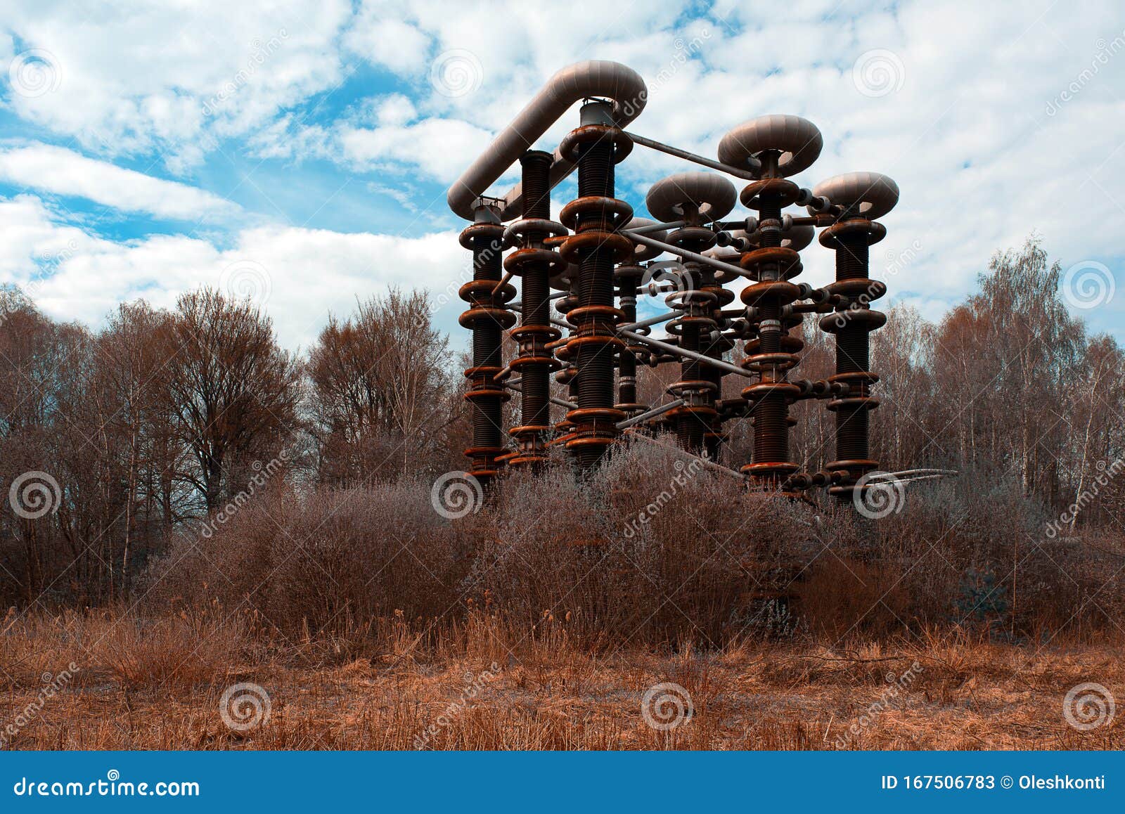 The Thrown Rusty Electrical Unit of Nikola Tesla for Experiments in ...