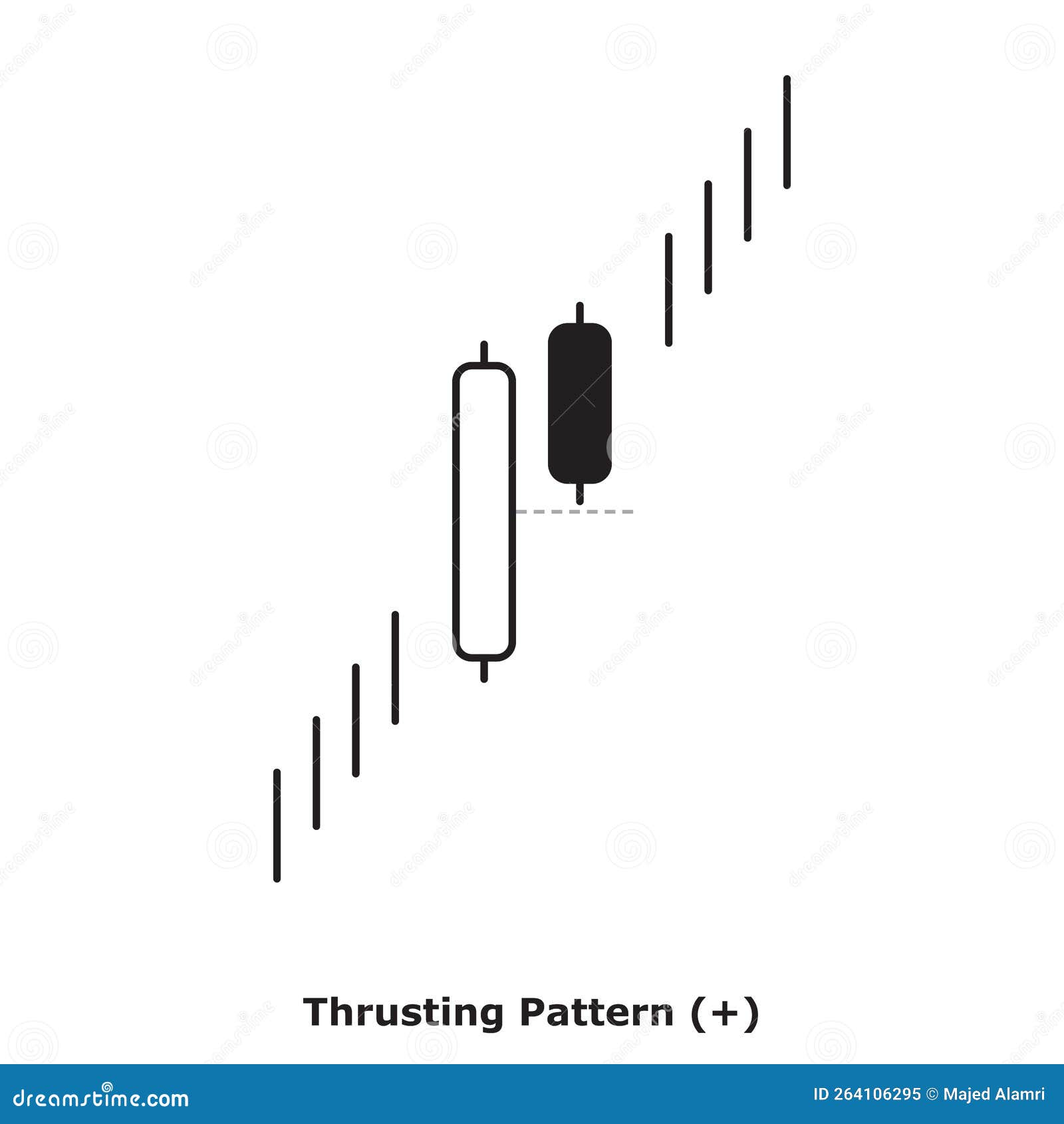 Thrusting Pattern (+) White & Black - Round Stock Vector - Illustration ...