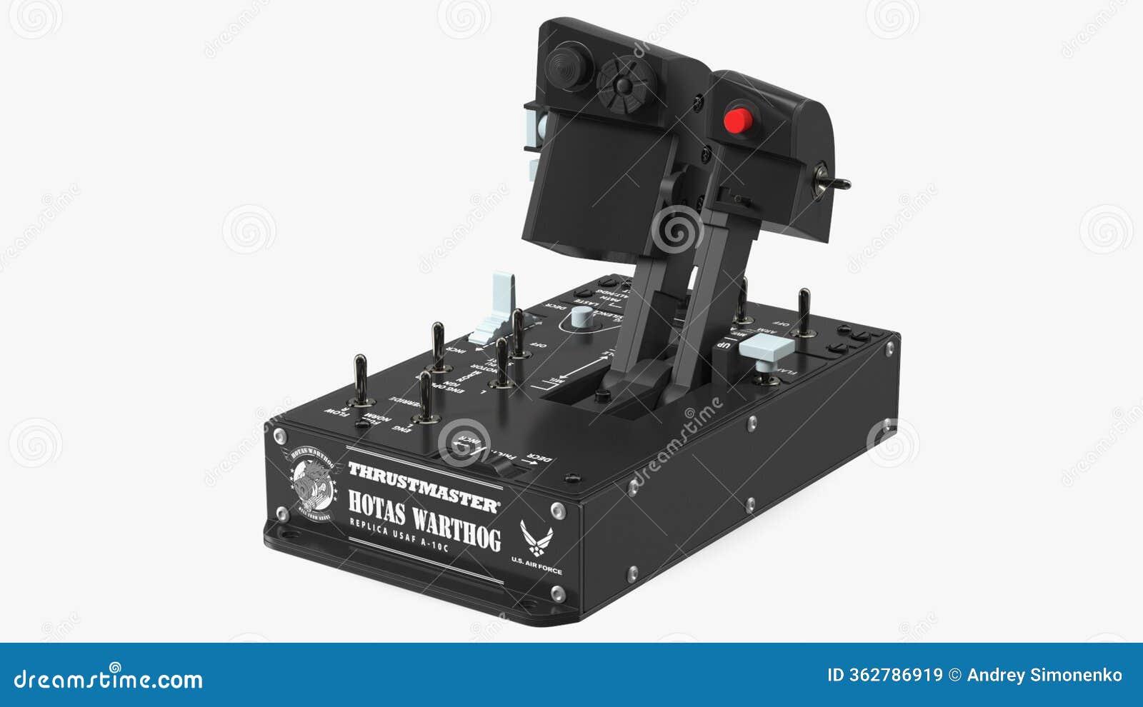 Thrustmaster HOTAS Warthog Control Panel Replica USAF Stock Image ...