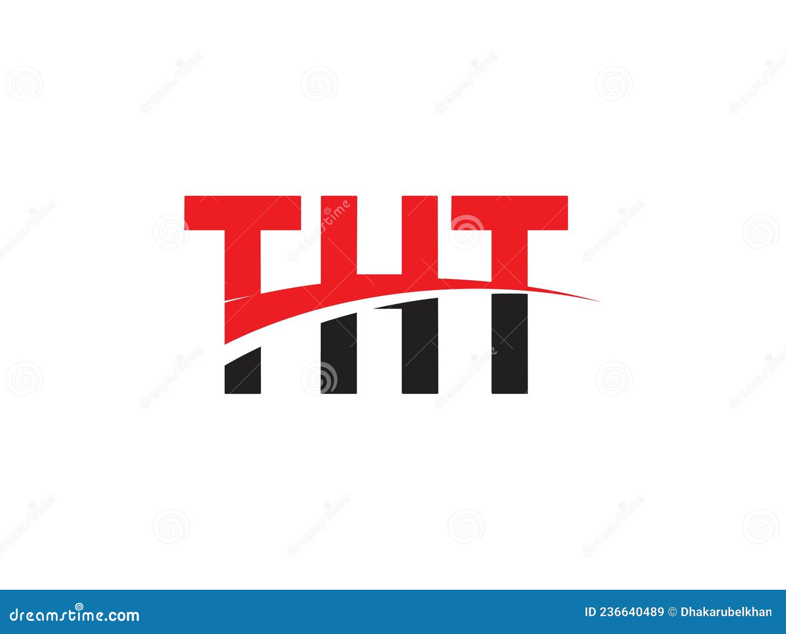 THT Letter Initial Logo Design Vector Illustration Stock Vector ...