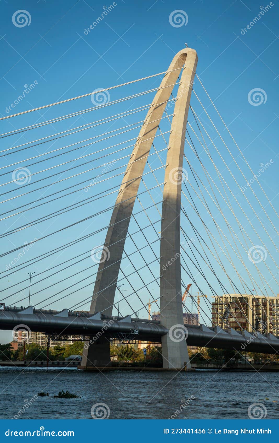 Thu Thiem 2 Bridge Close Wide Angle View Editorial Photo - Image of ...