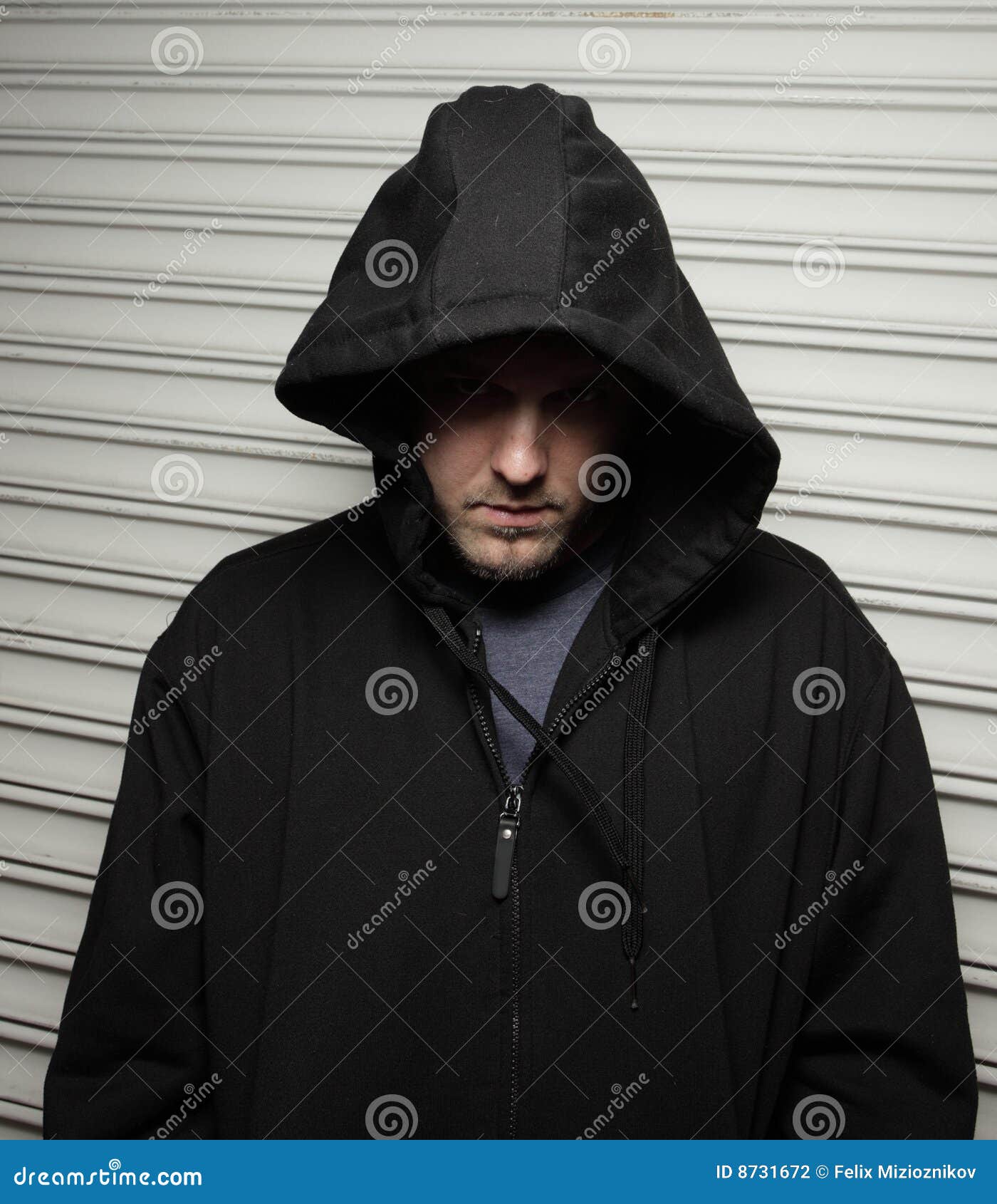 Thug stock photo. Image of covering, thief, black, hoodlum - 8731672