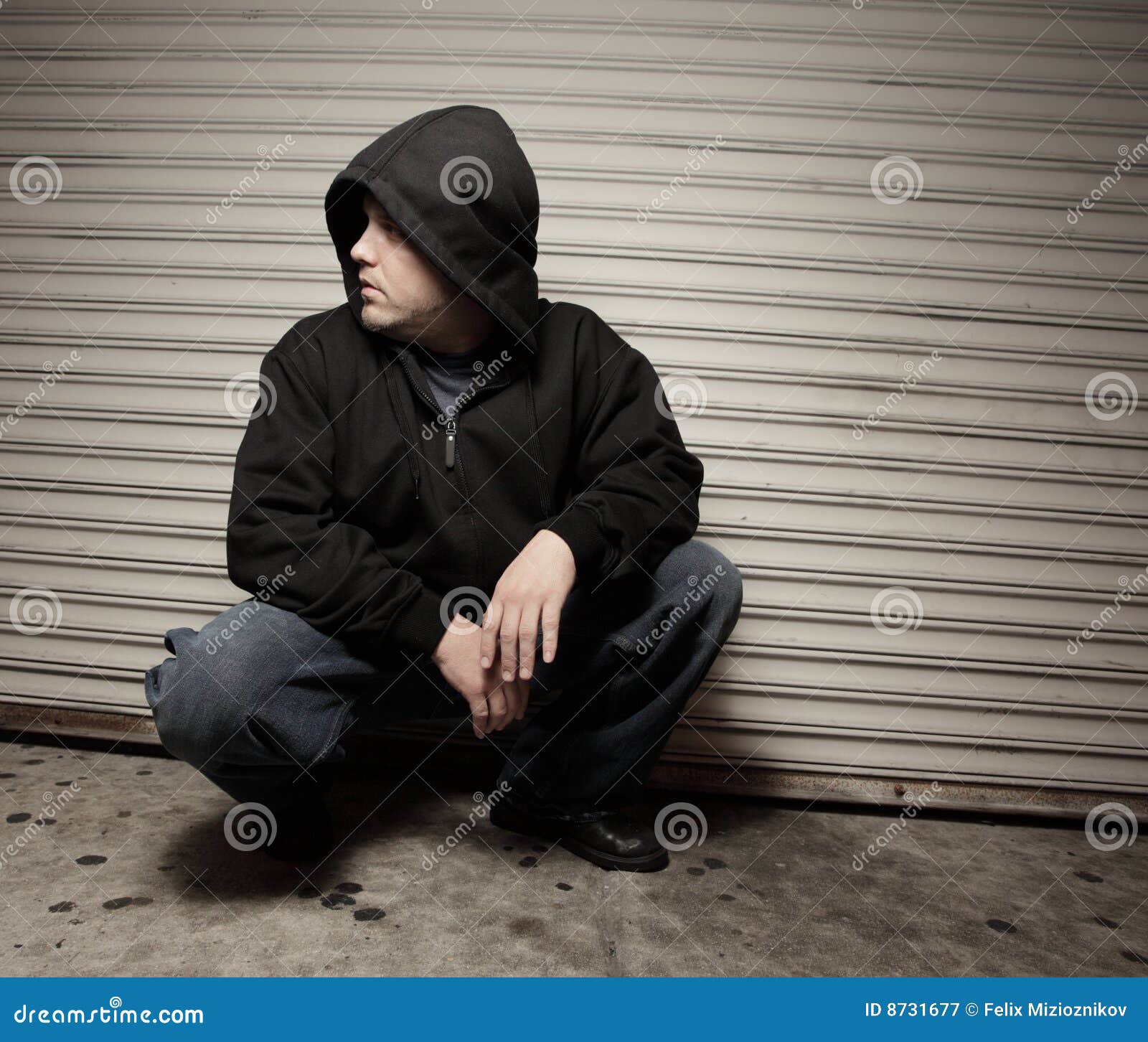 Thug stock image. Image of urban, concealed, black, hood - 8731677