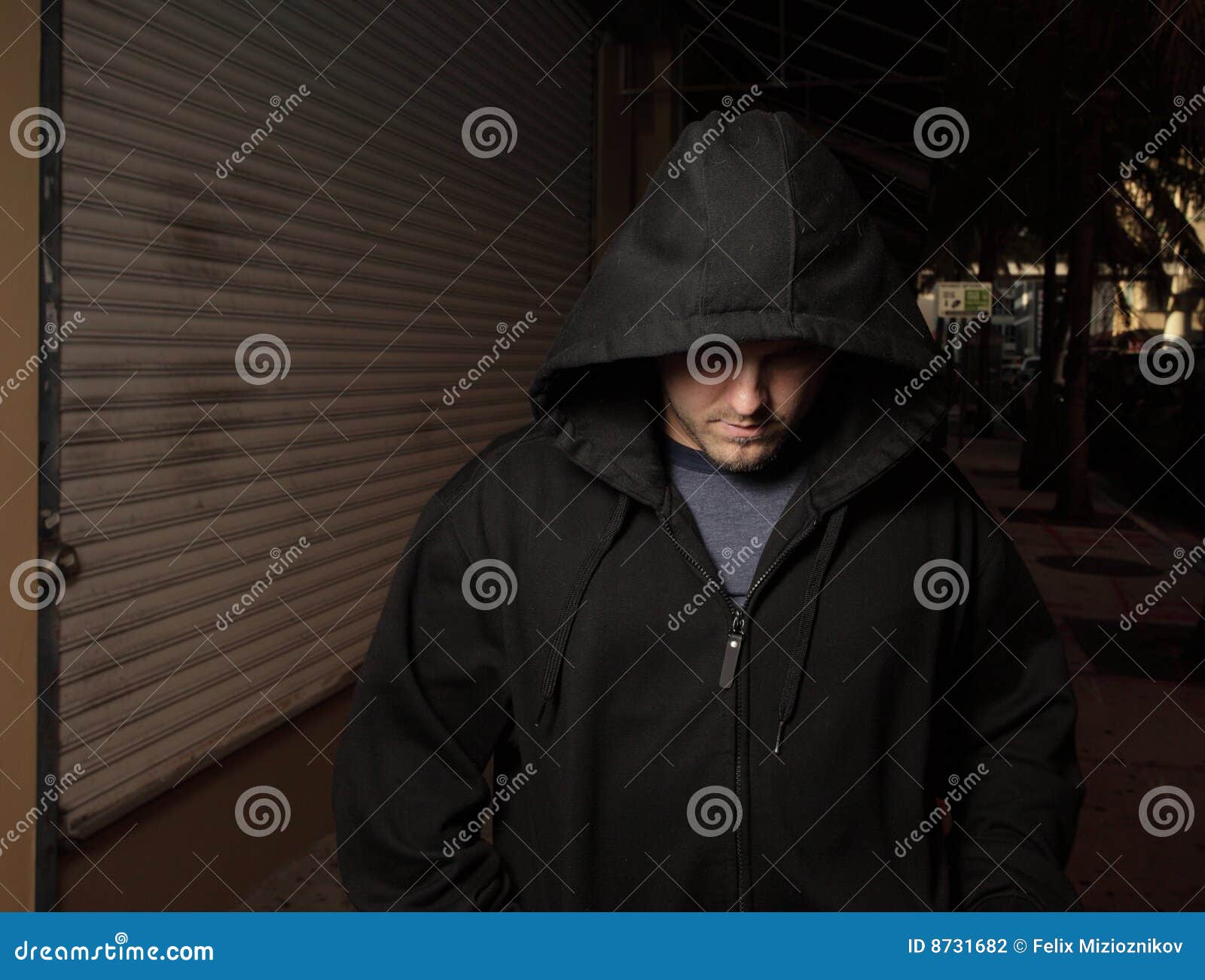 Thug walking the streets stock photo. Image of thug, criminal - 8731682