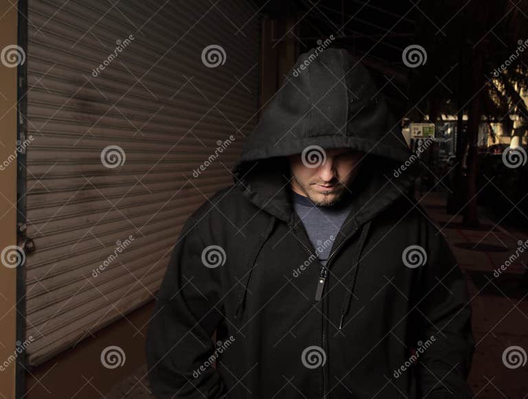 Thug walking the streets stock photo. Image of thug, criminal - 8731682