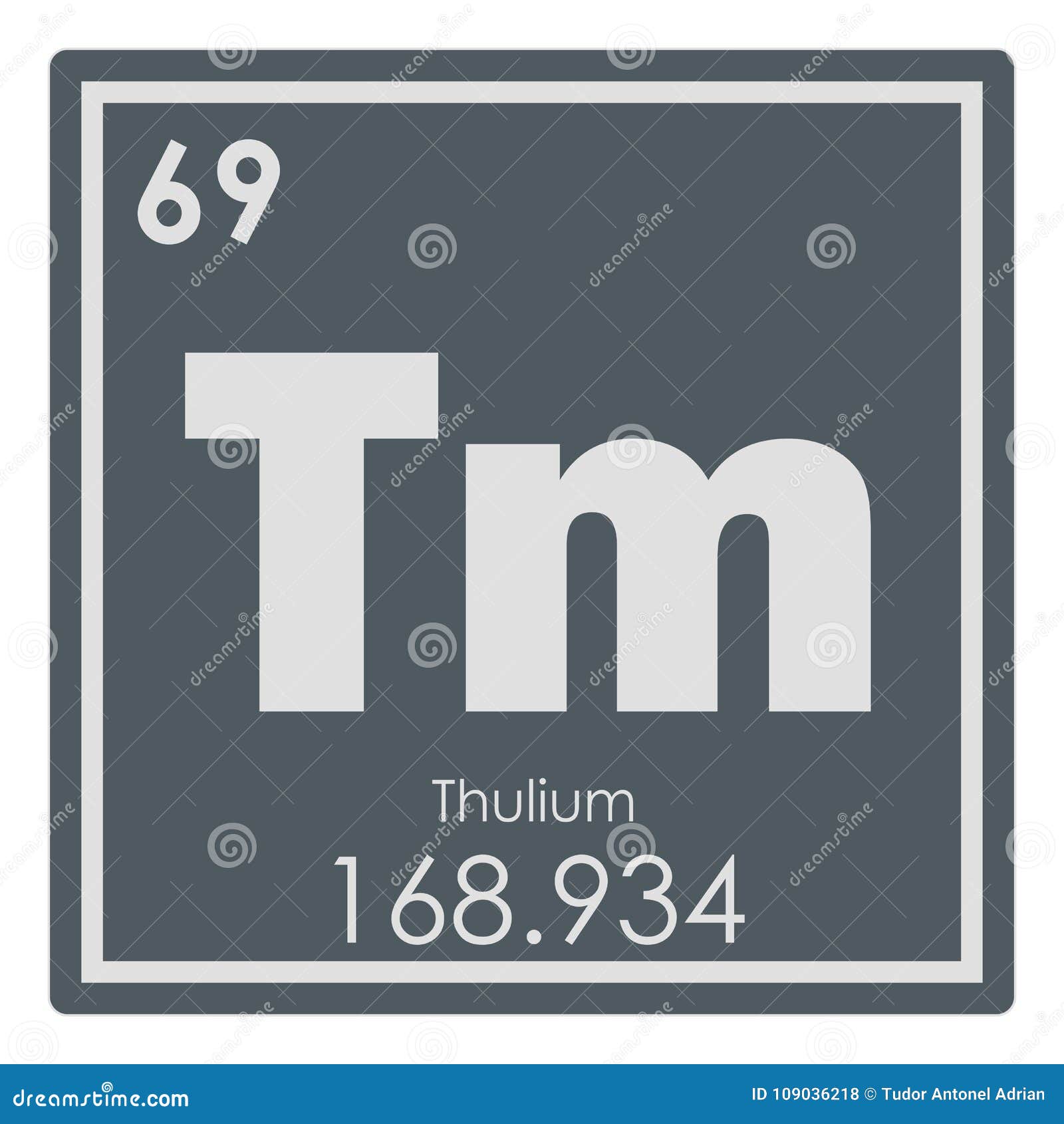Thulium Element Periodic Table Royalty-Free Stock Image | CartoonDealer ...