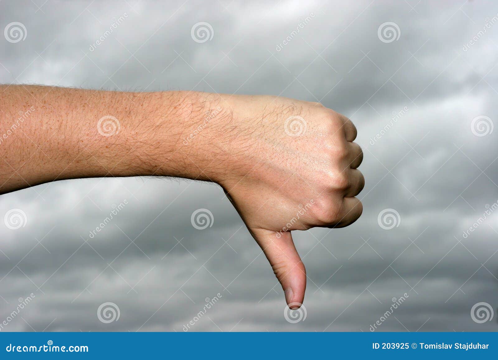 Thumb Down Failure Gesture Royalty-Free Stock Image | CartoonDealer.com ...