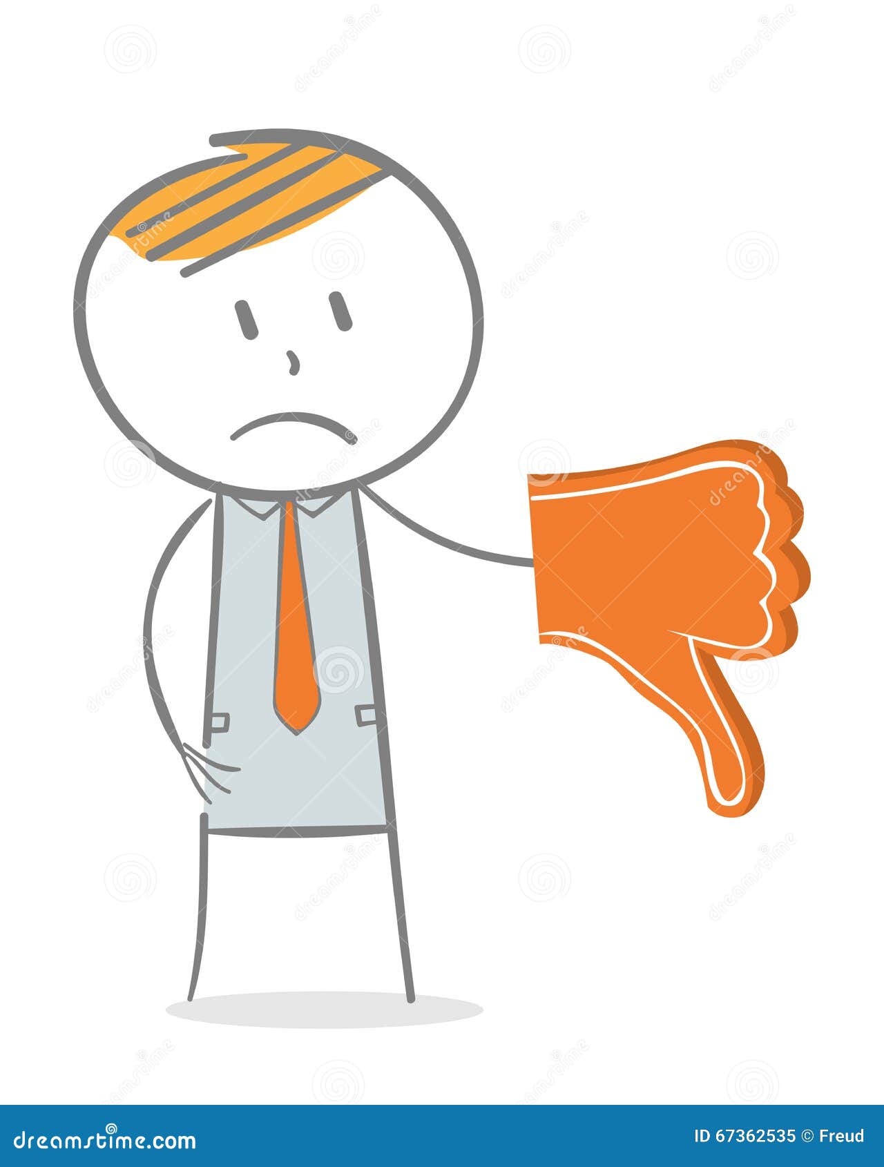 Thumb Down stock illustration. Illustration of finger - 67362535